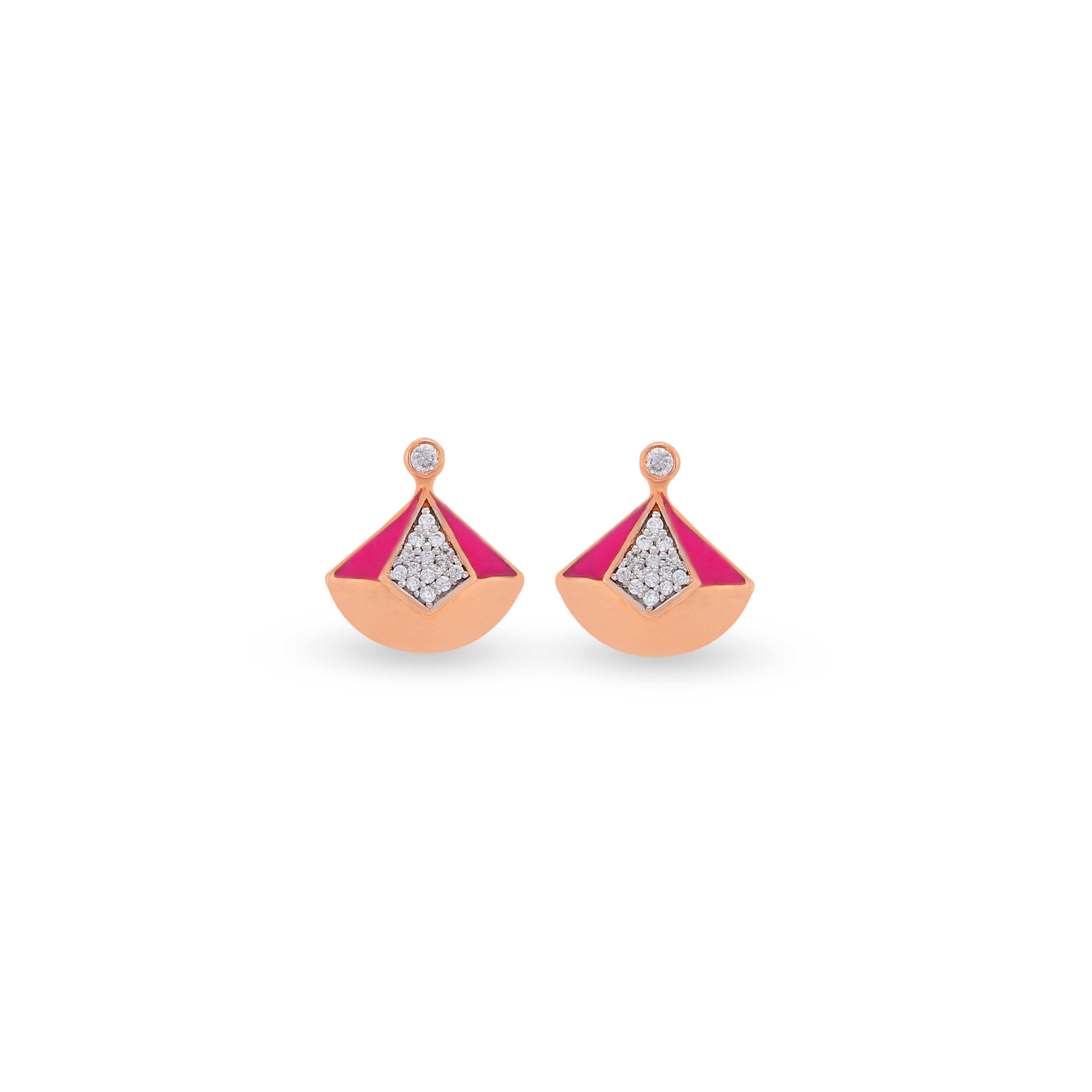 Buy Contemporary Geometric Design 14KT Gold Earrings - Thea Collection ...