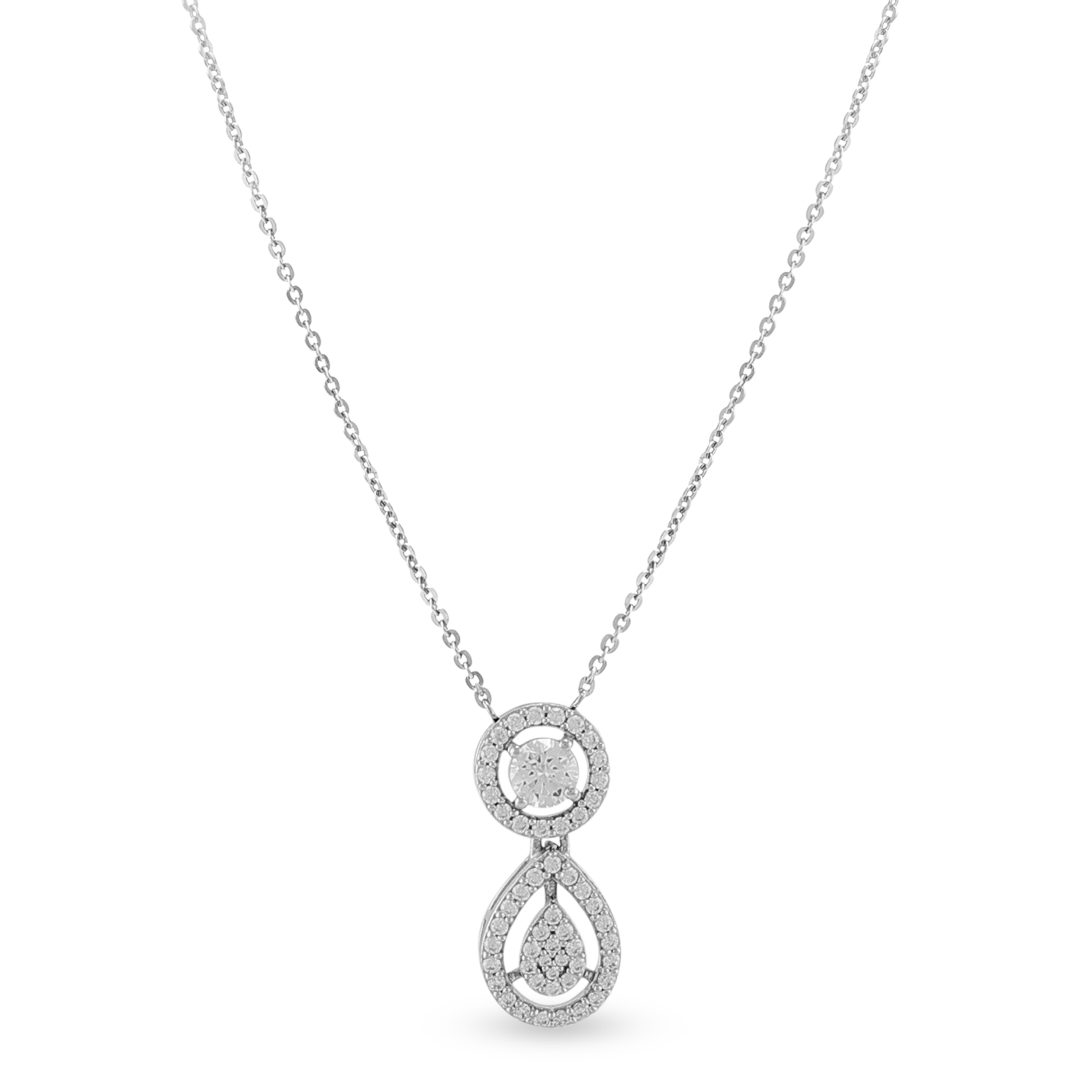 Stylish Dew Drop 14KT Gold Necklace - Thea Collection