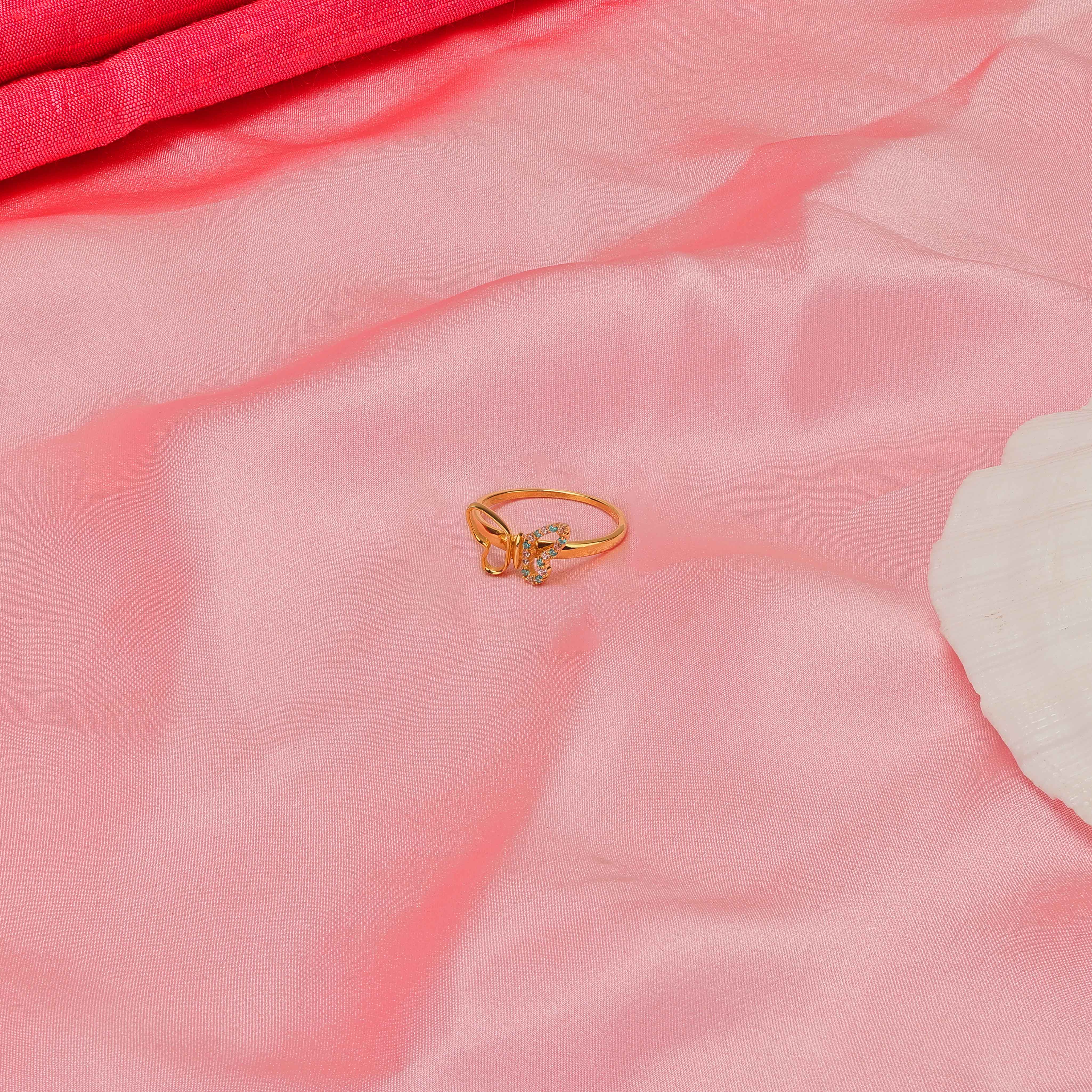 Resplendent Butterfly 14KT Gold Ring - Thea Collection