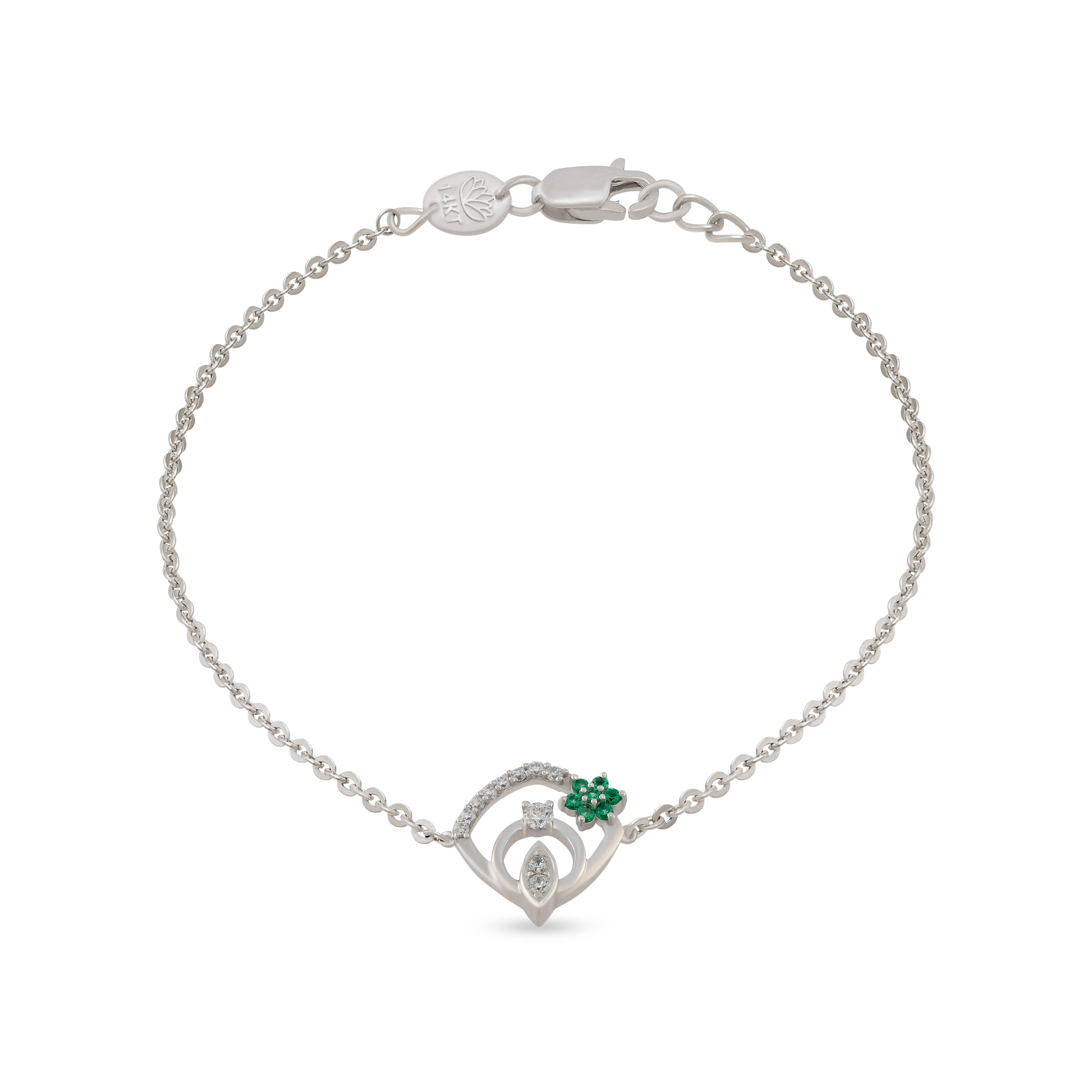 Alluring Petite Floral 14KT Gold Bracelet - Thea Collection