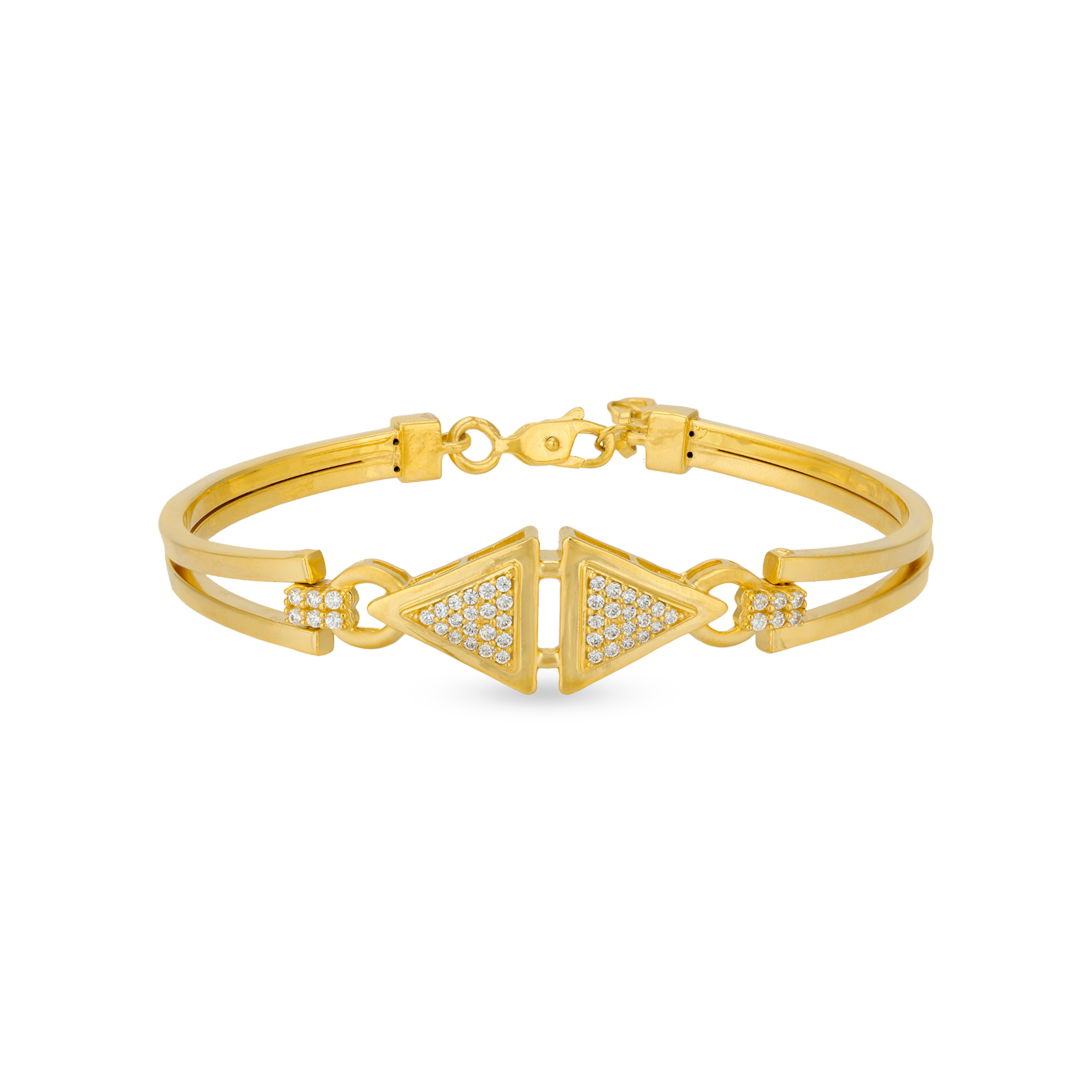 Buy Stunning Dual Triangle Gold Bracelets |GRT Jewellers