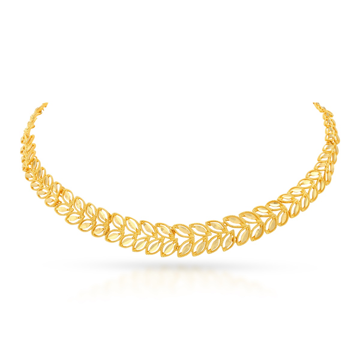 Buy Heavenly Eye Catching Mini Buds Gold Necklaces | GRT Jewellers
