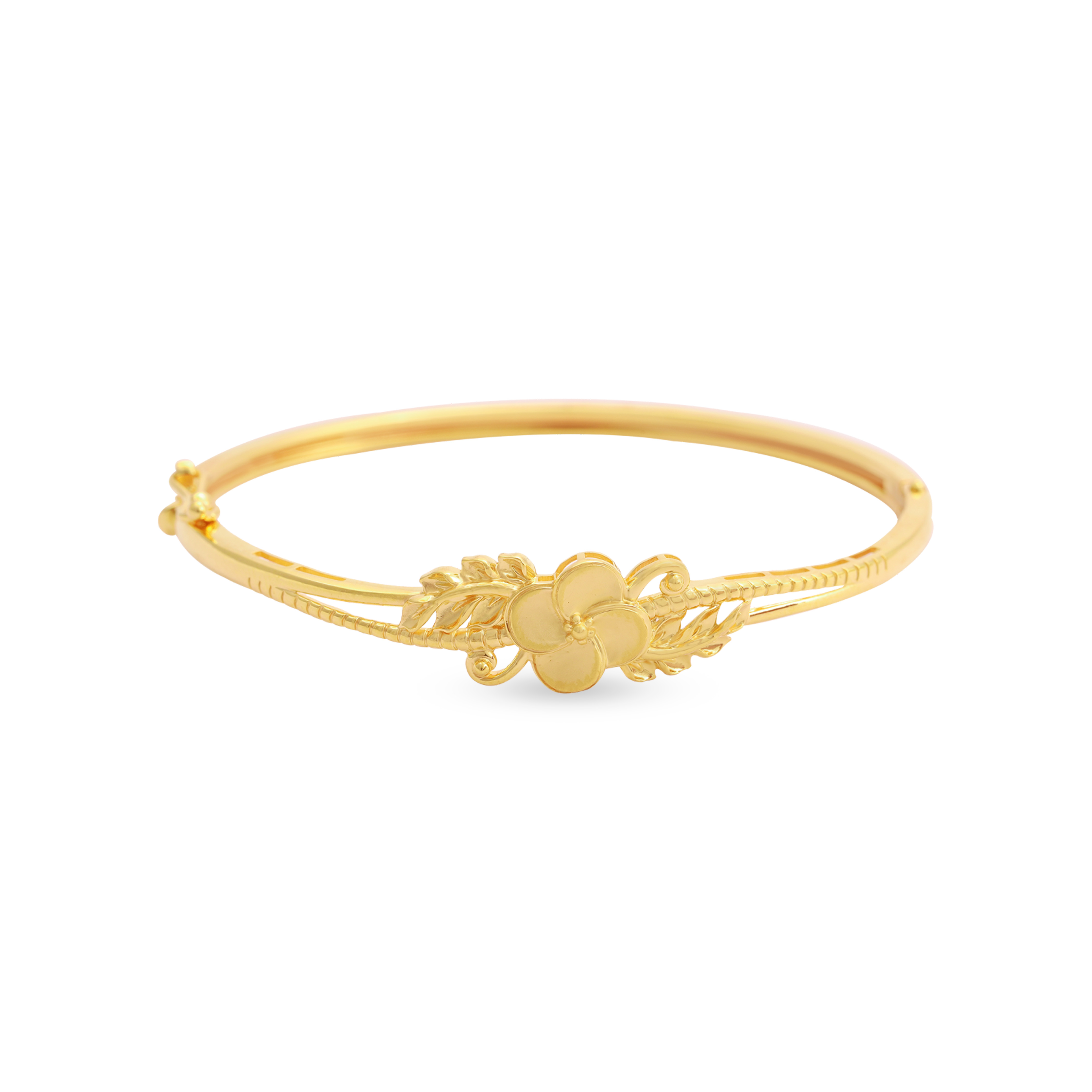 Buy Royal Shimmering Floral Gold Bracelets |GRT Jewellers