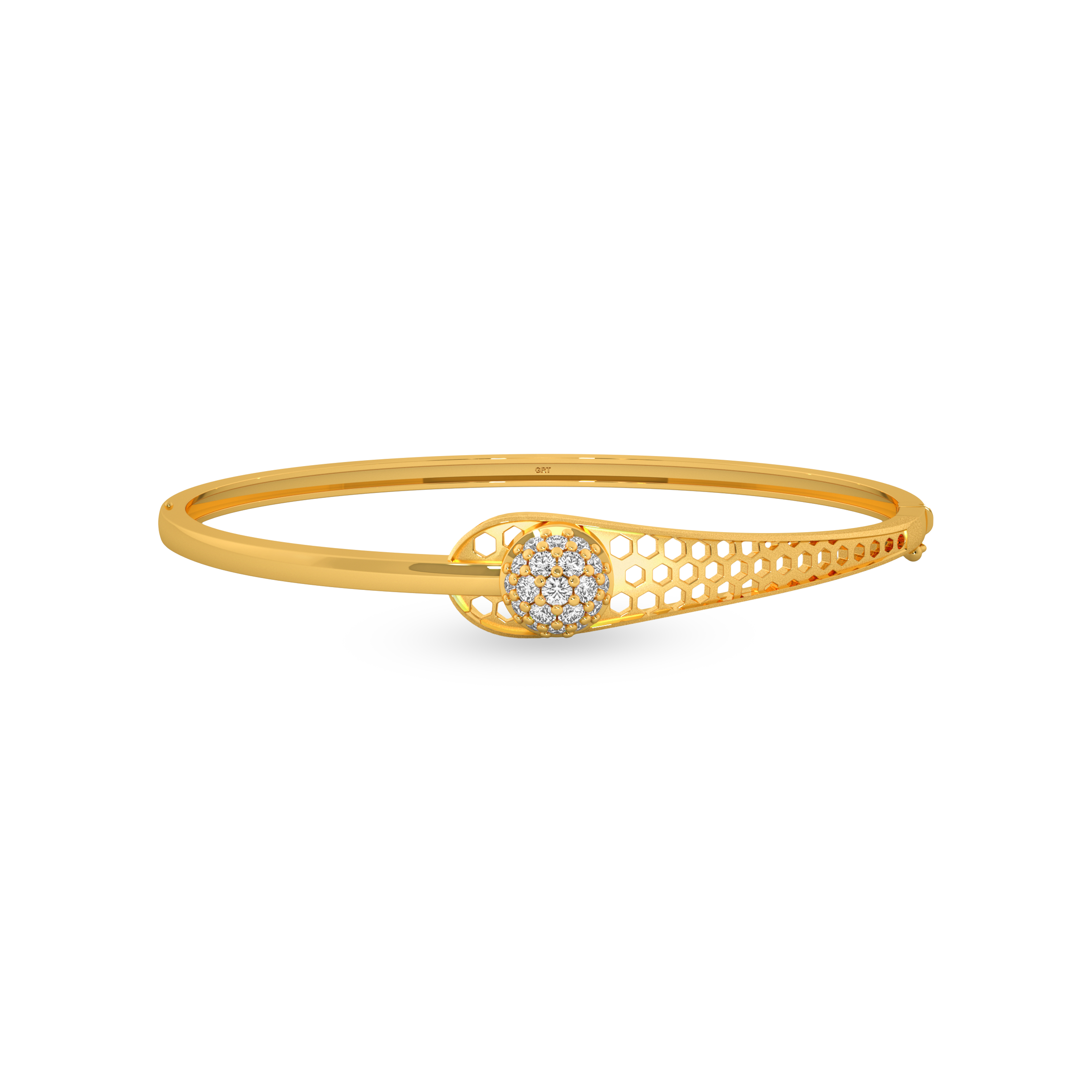Buy Fancy Geometric Shaped Gold Bracelets |GRT Jewellers