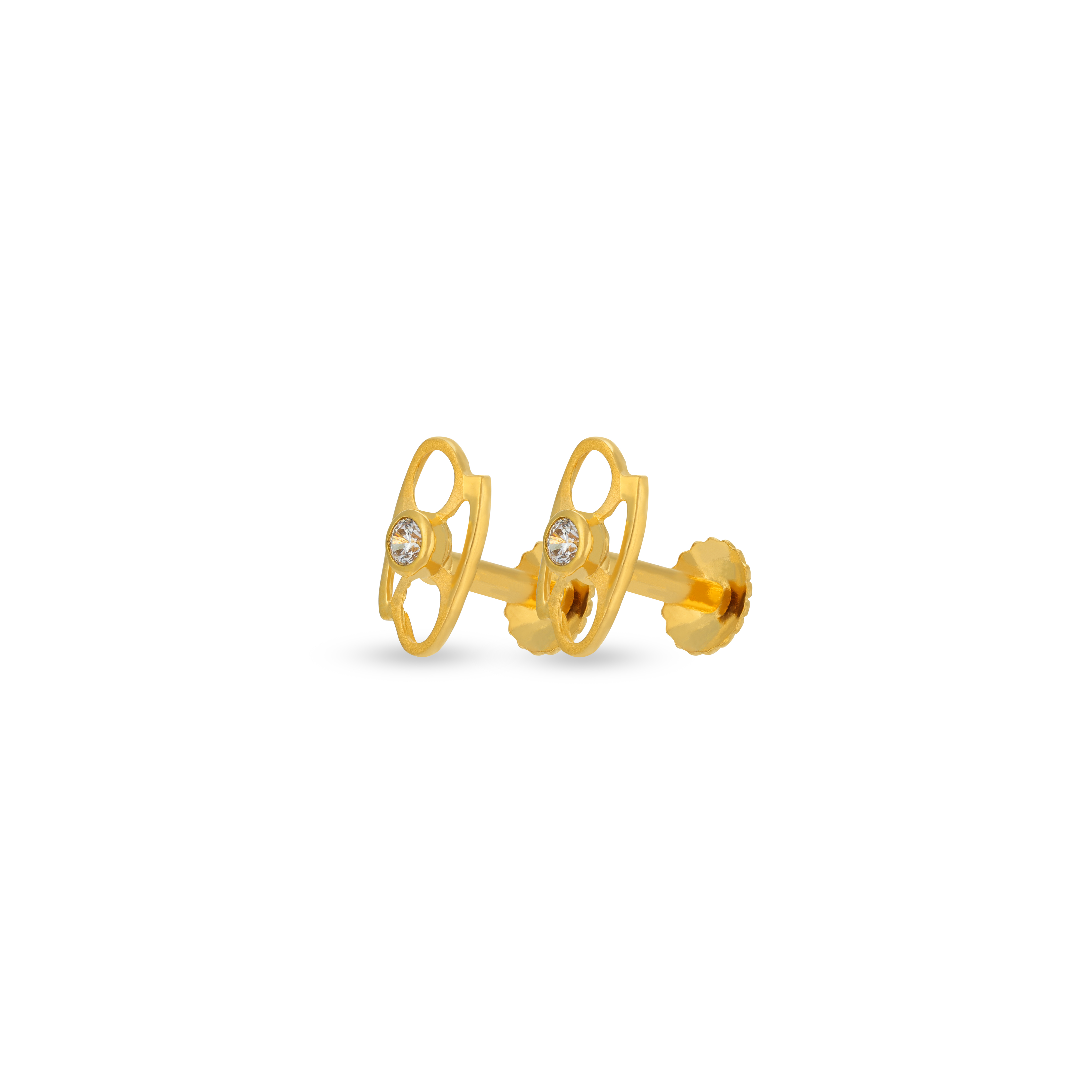 Attractive Cancer Star Sign Gold Earrings