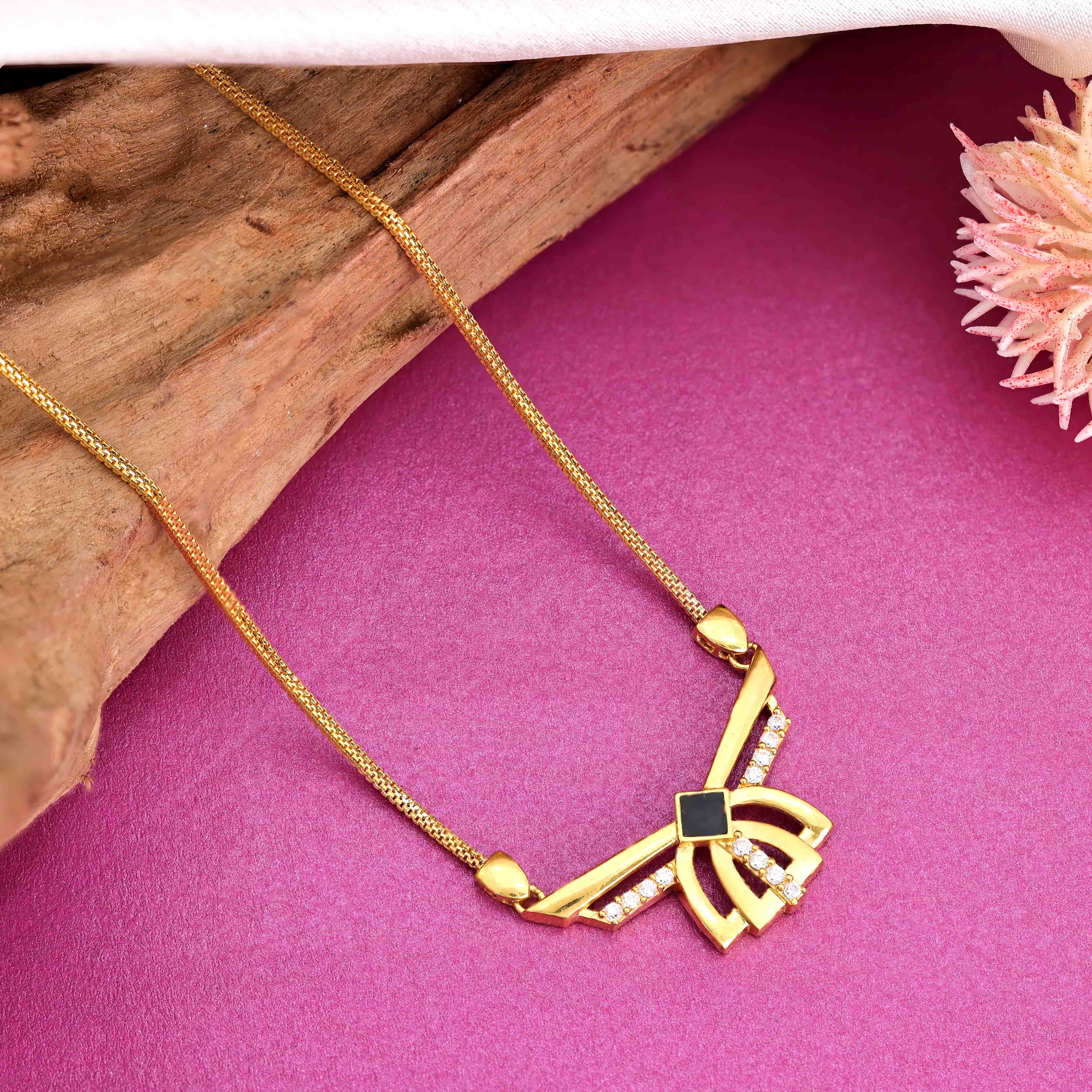 Modern Geometry Gold Necklace