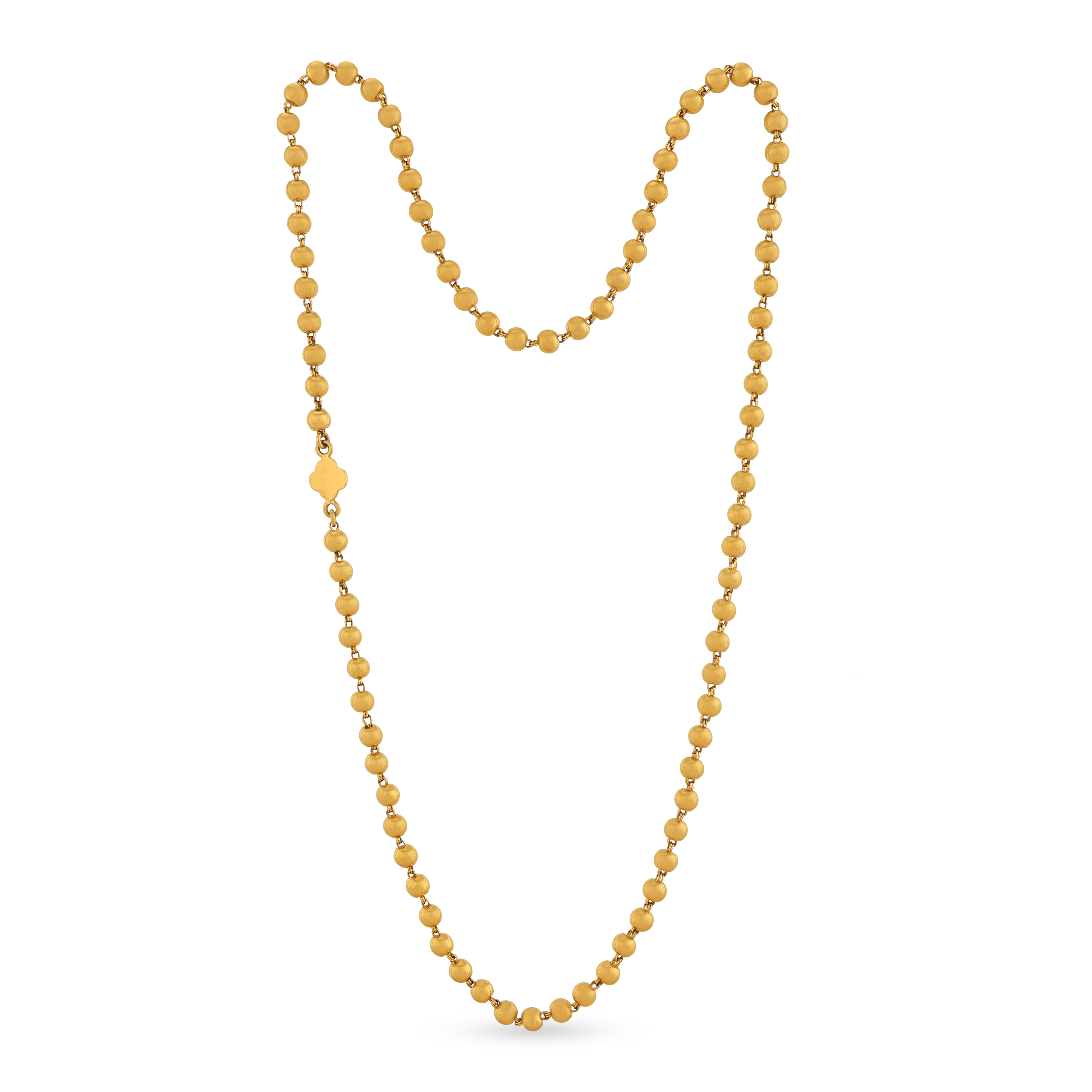 Buy Gold Beaded Link Chain | GRT Jewellers