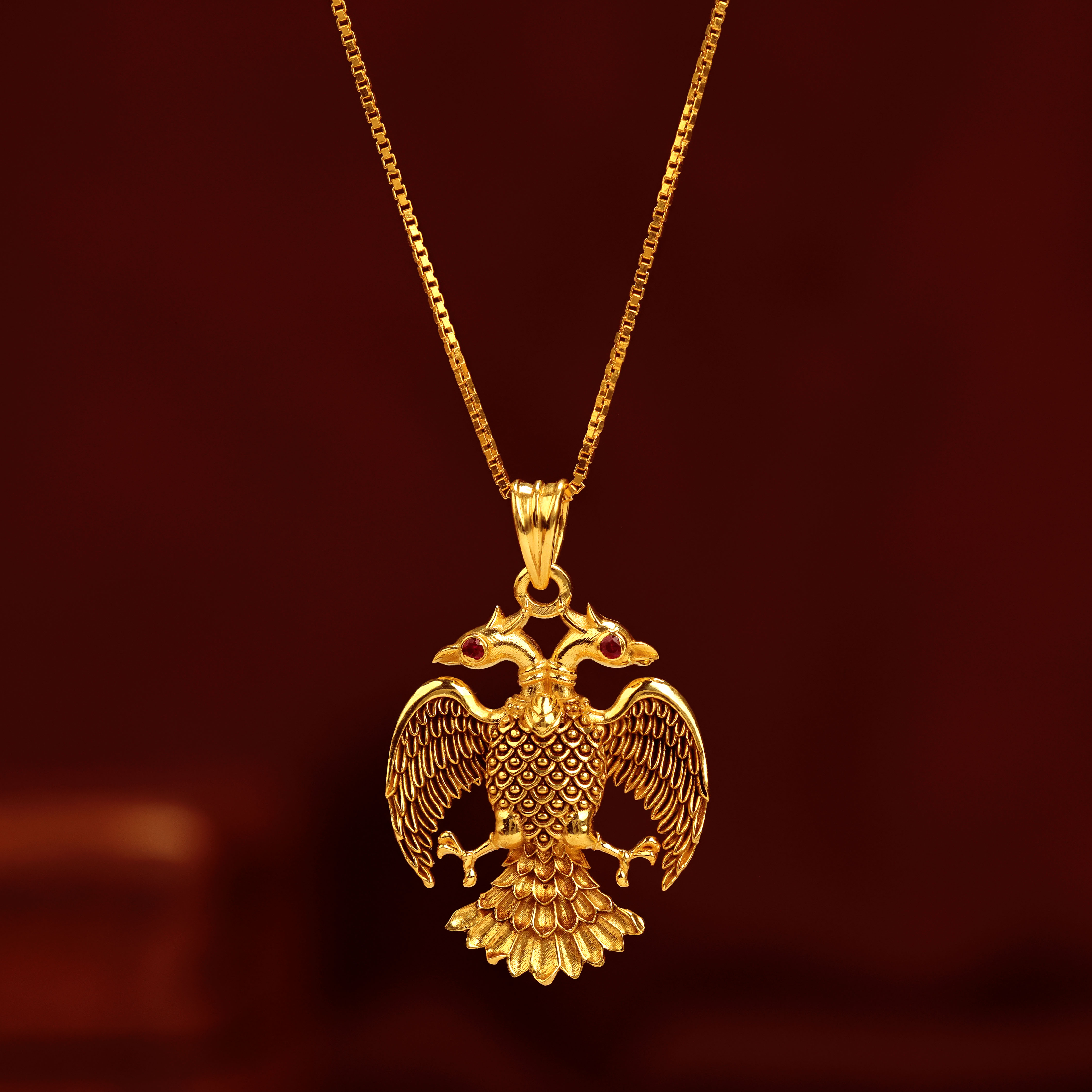 Mythical Ganda Berunda Gold Pendant