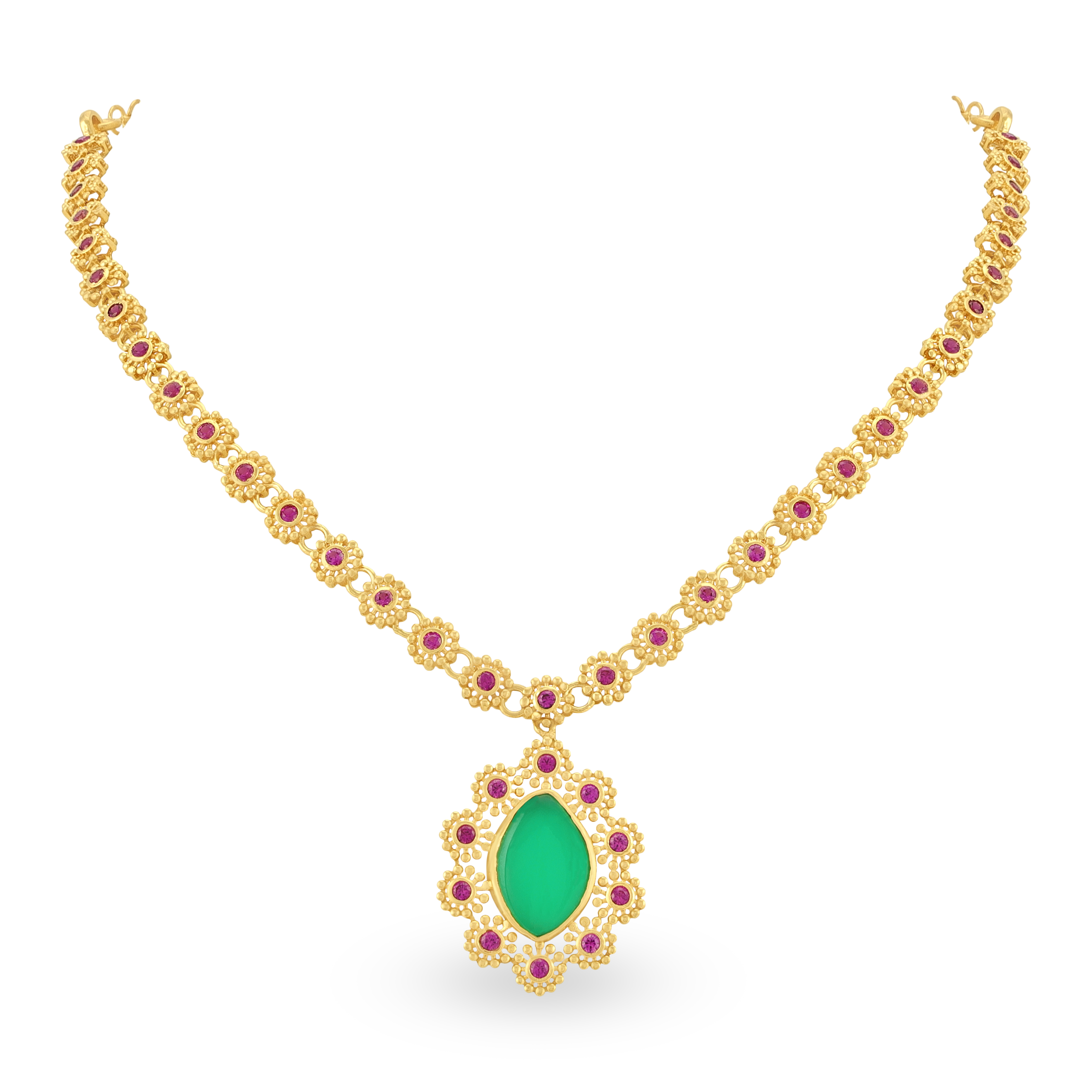 Buy Blooming Splendor Gold Necklace |GRT Jewellers