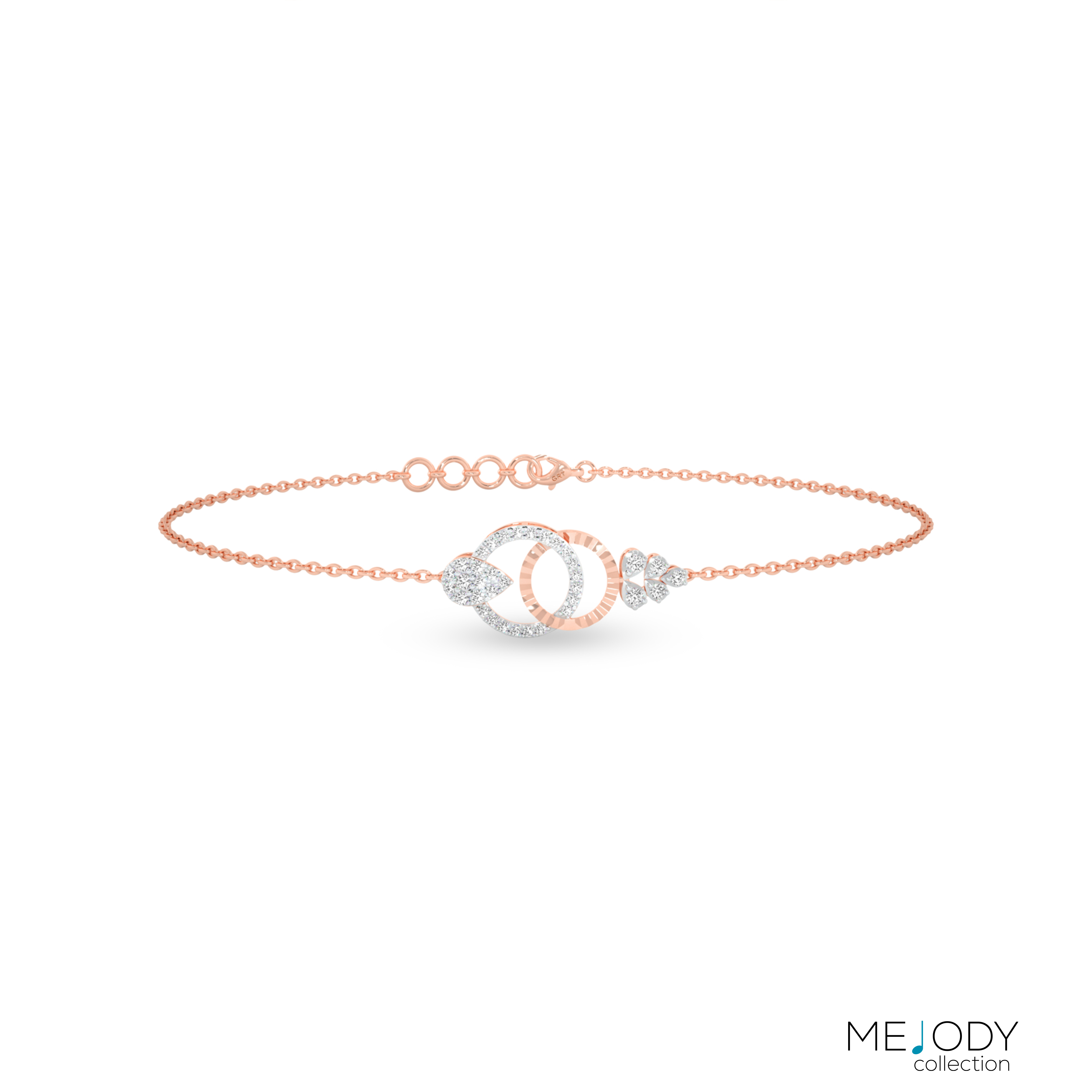 Buy Sparkling Interlock Circle Diamond Bracelet - Melody Collection ...