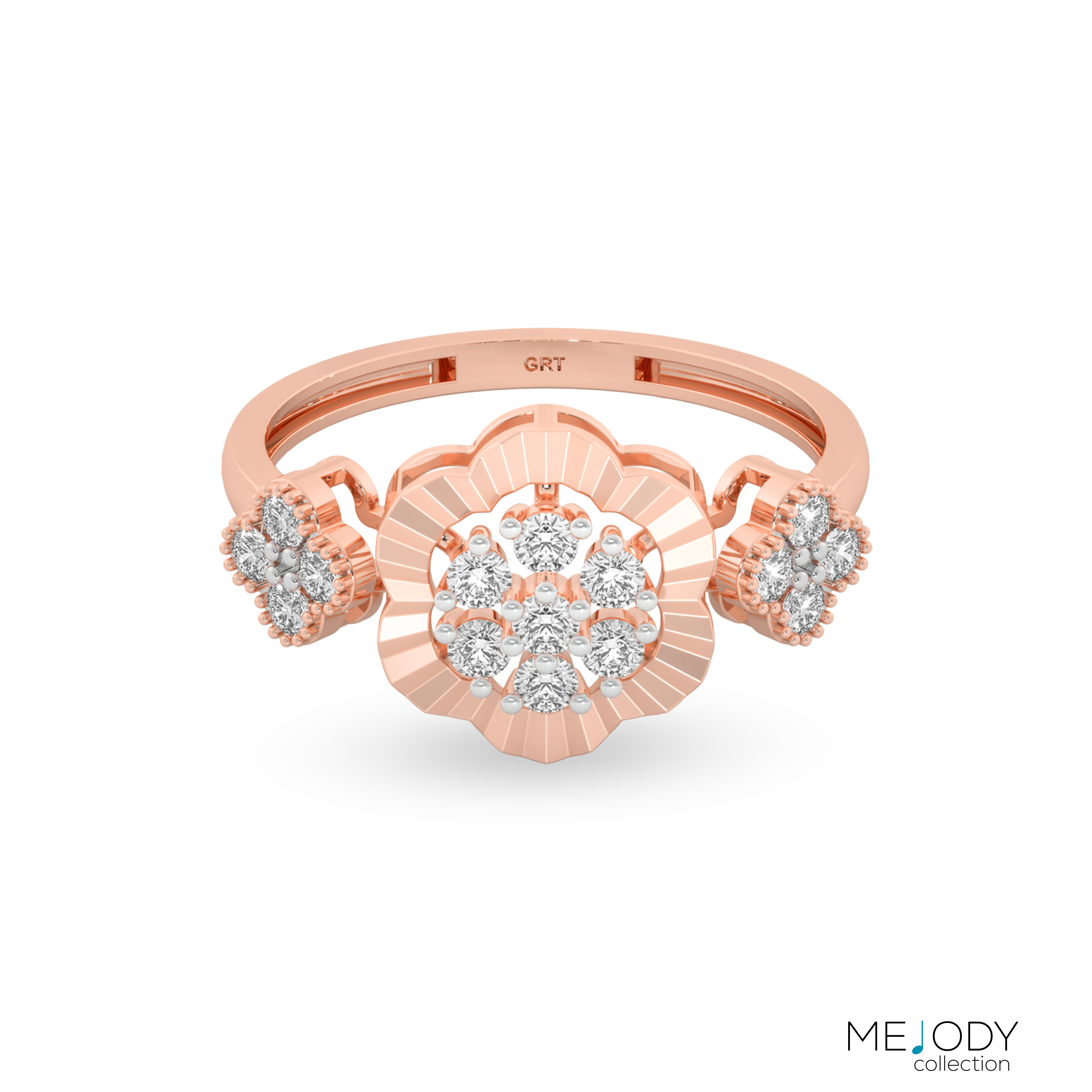 Buy Ethereal Floral Diamond Ring - Melody Collection |GRT Jewellers