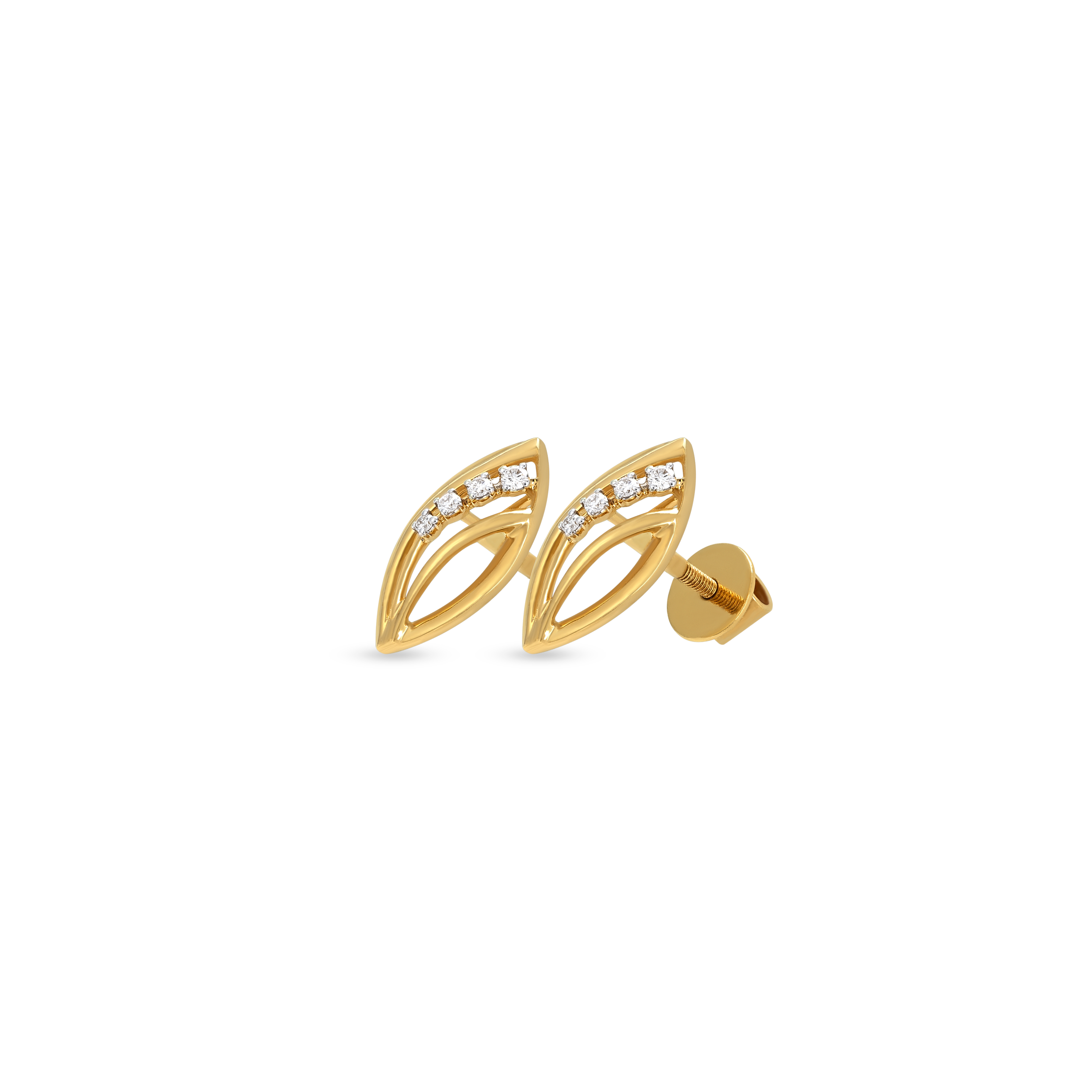 Buy Refulgent Elliptical Shape Diamond Earrings |GRT Jewellers