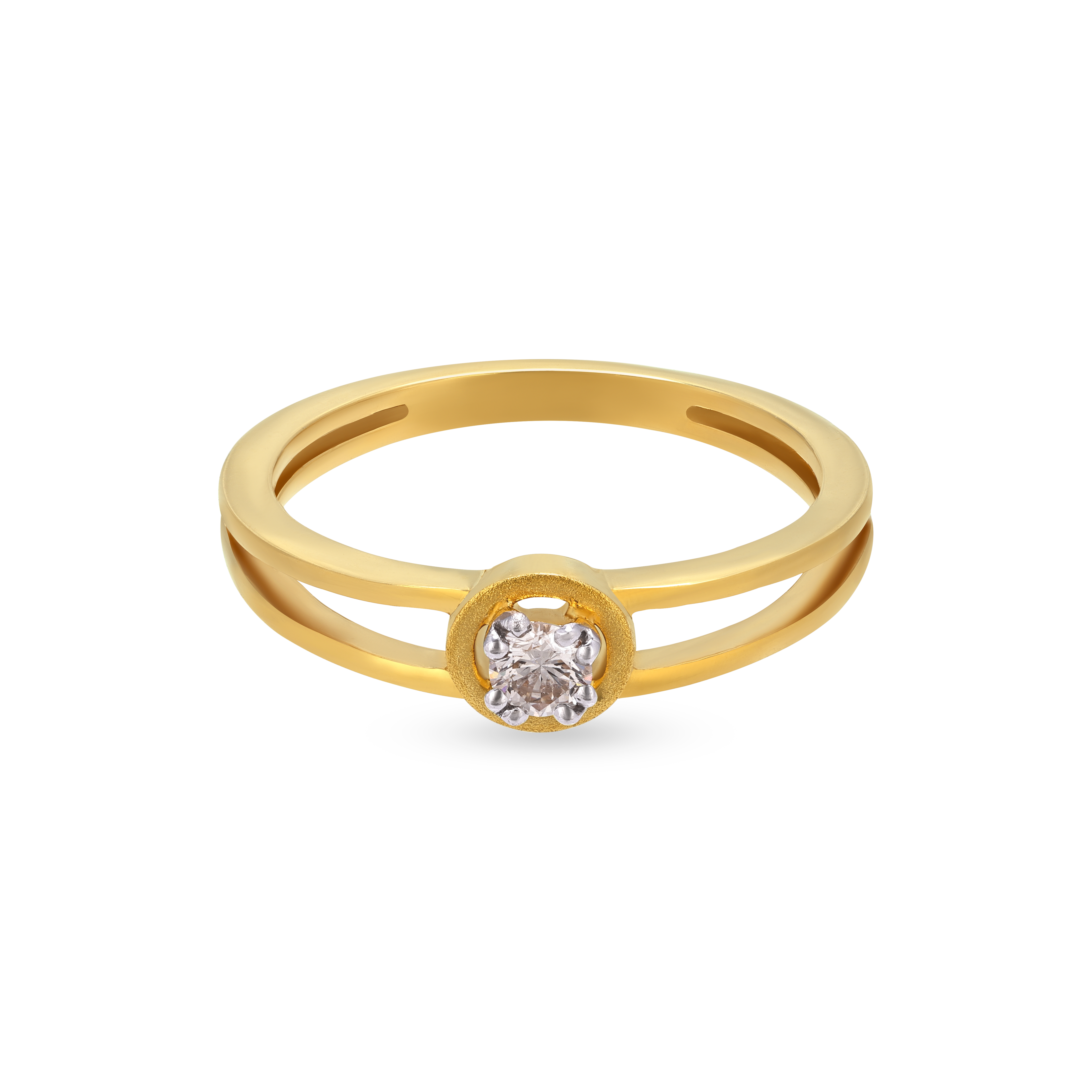 Buy Glossy single Stone Diamond Ring |GRT Jewellers