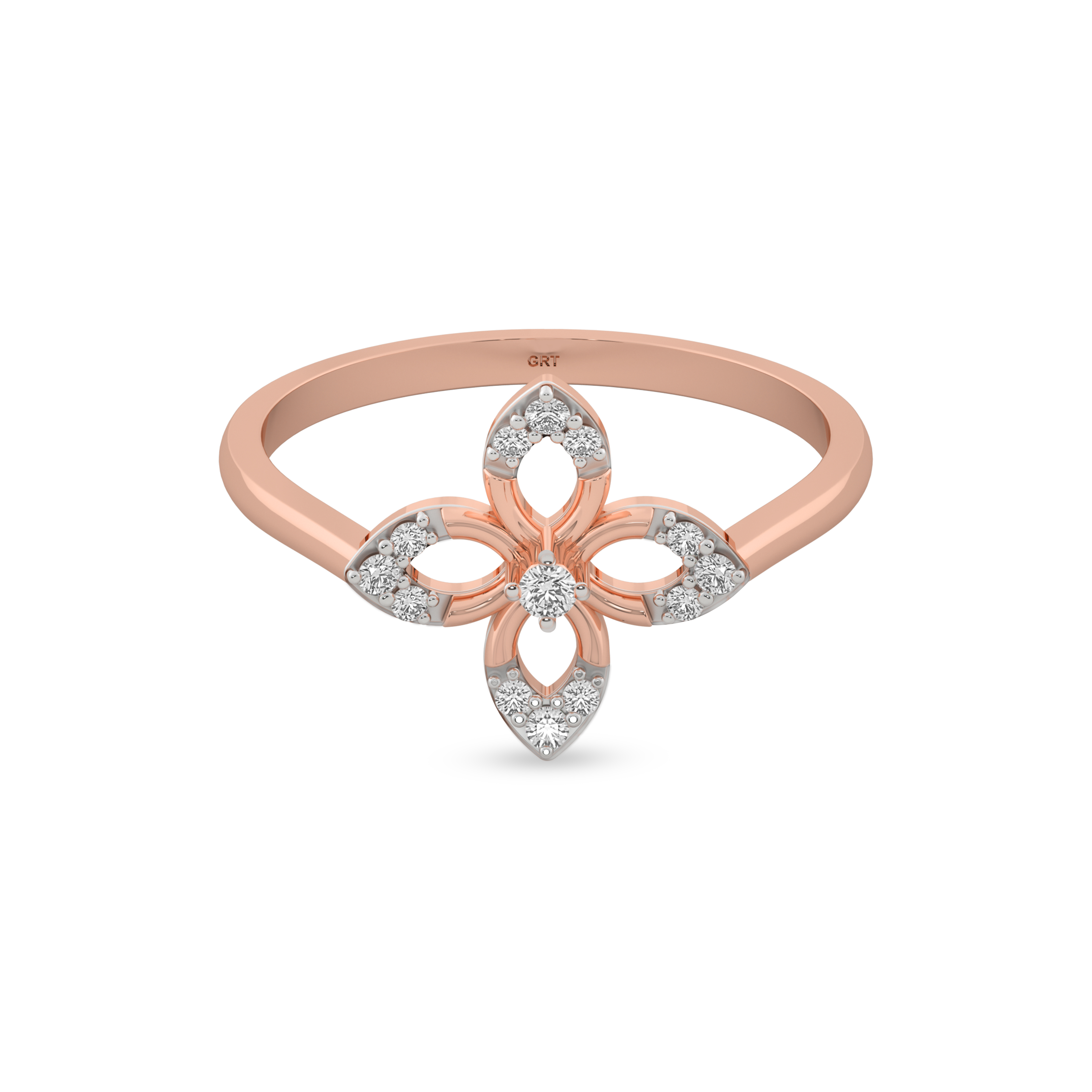 Buy Royal Rhombic Pattern Diamond Rings | GRT Oriana