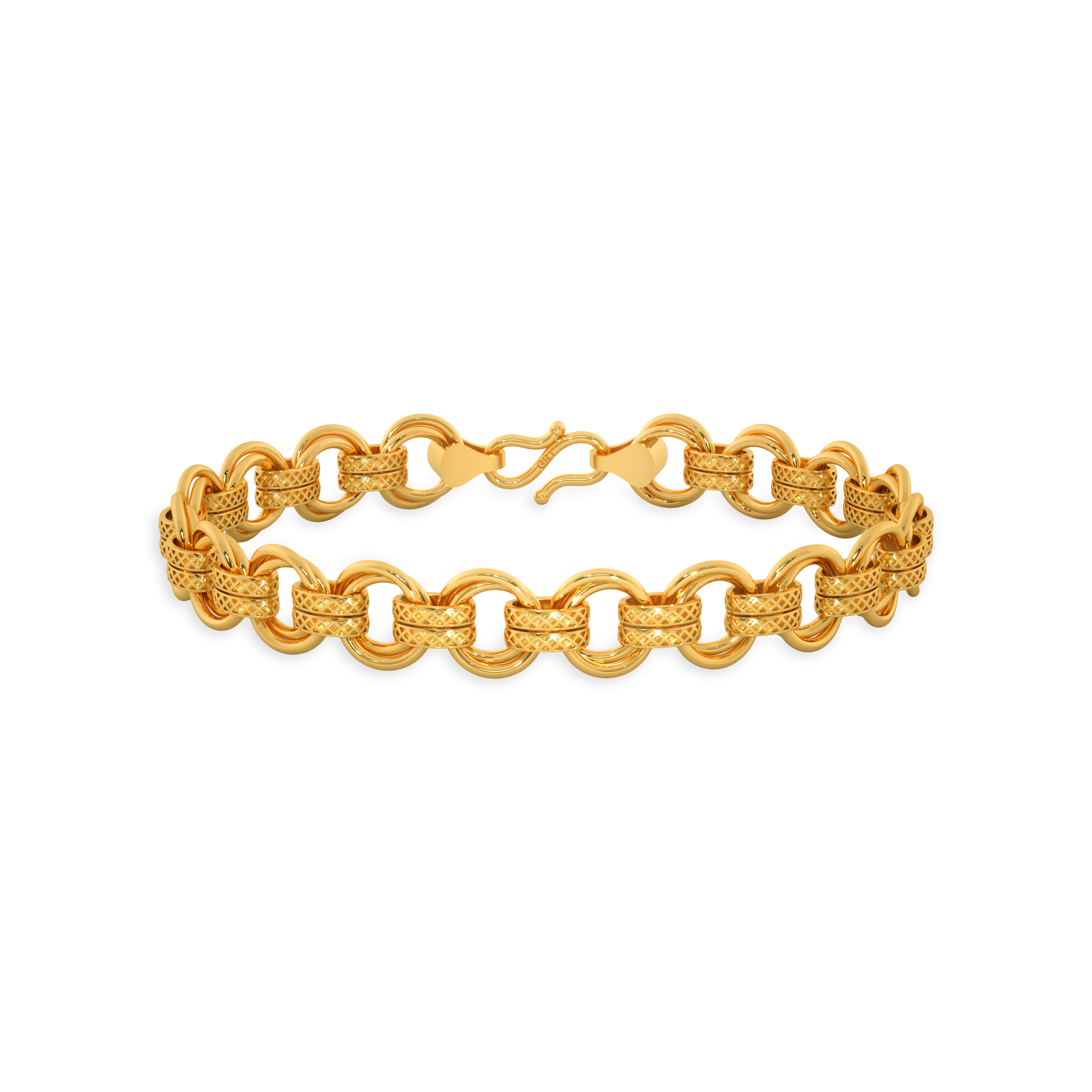 Buy Royal Interlock Gold Bracelet |GRT Jewellers