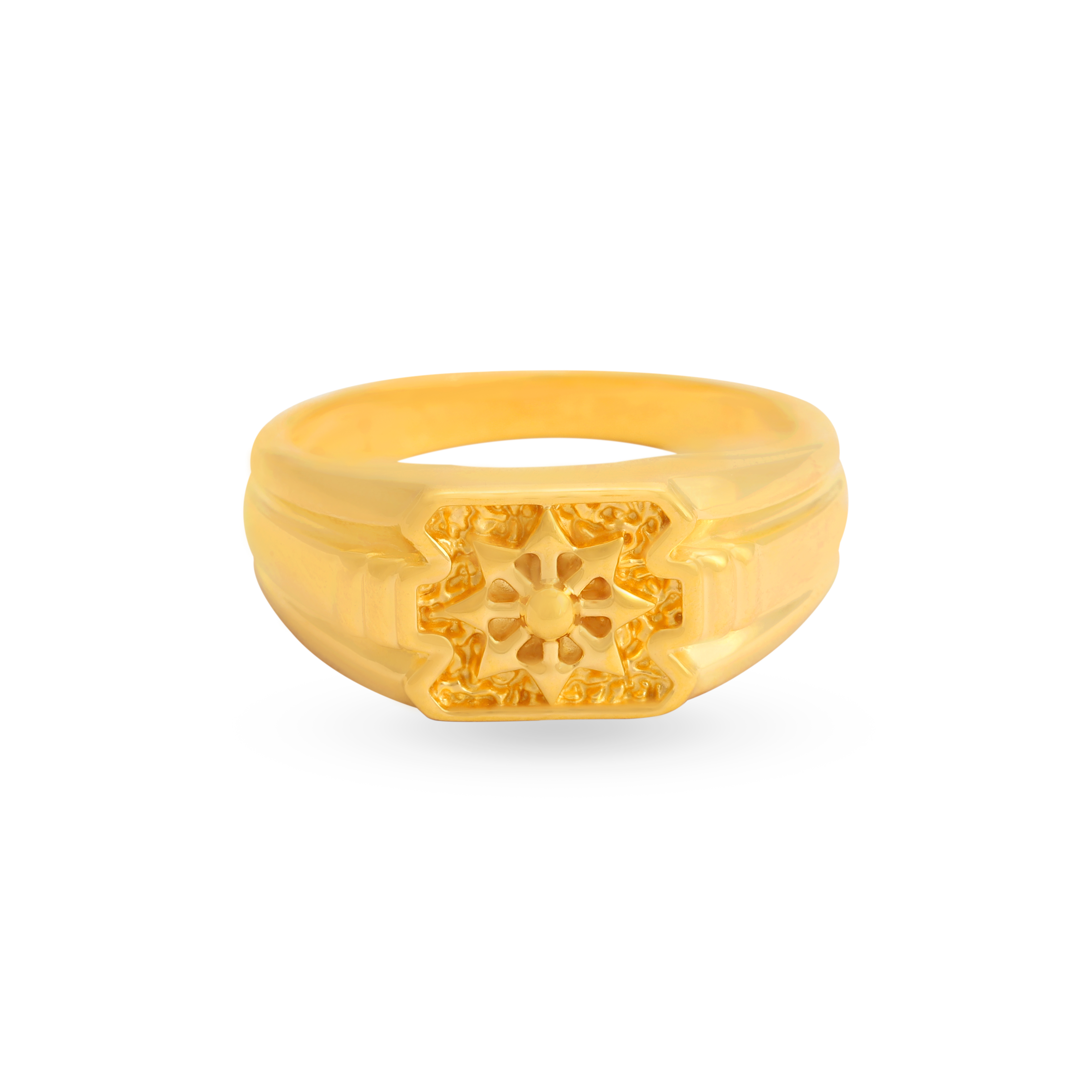 Trendy Sleek Gold Ring