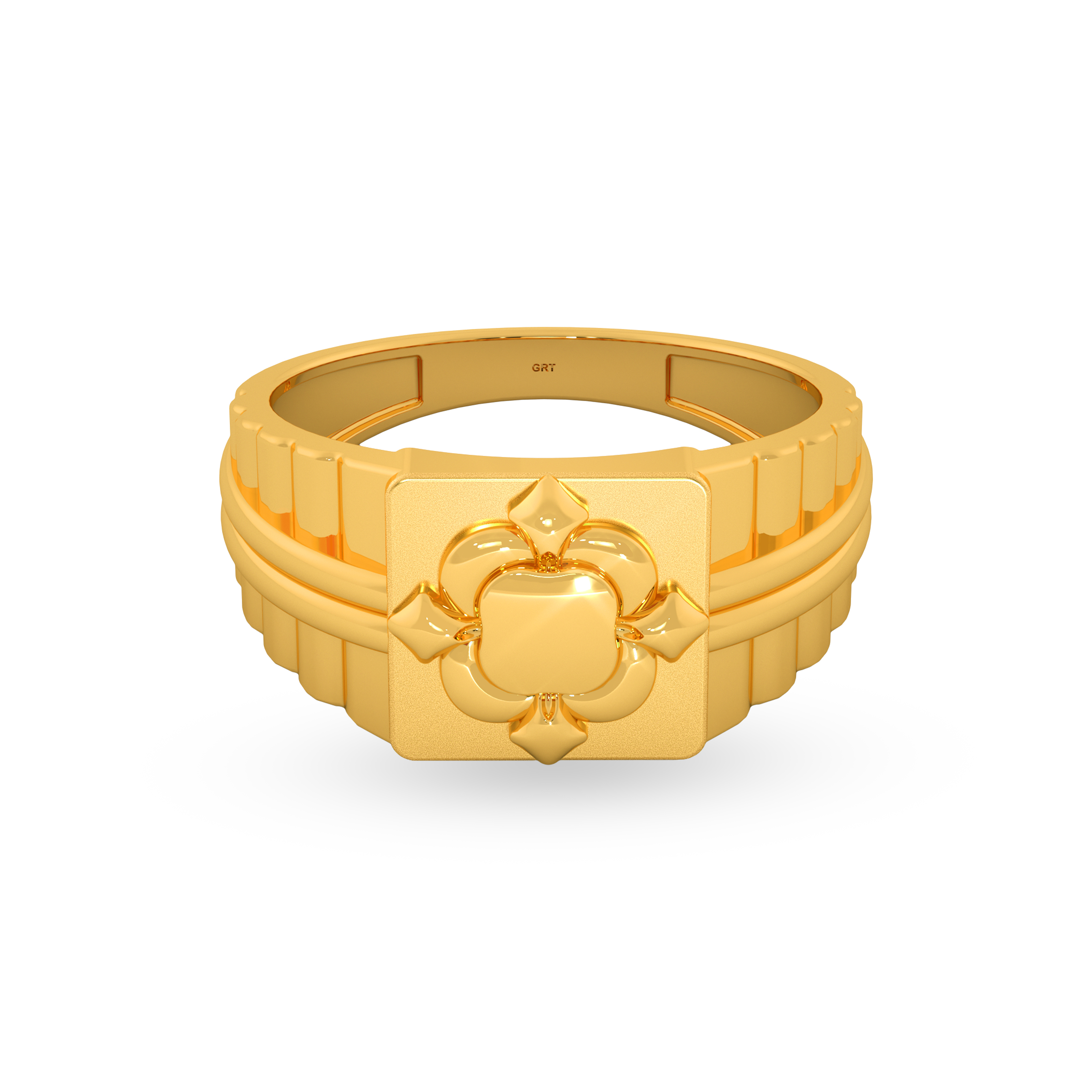 Shop Minimalistic Geometric Gold Ring | GRT Online Store