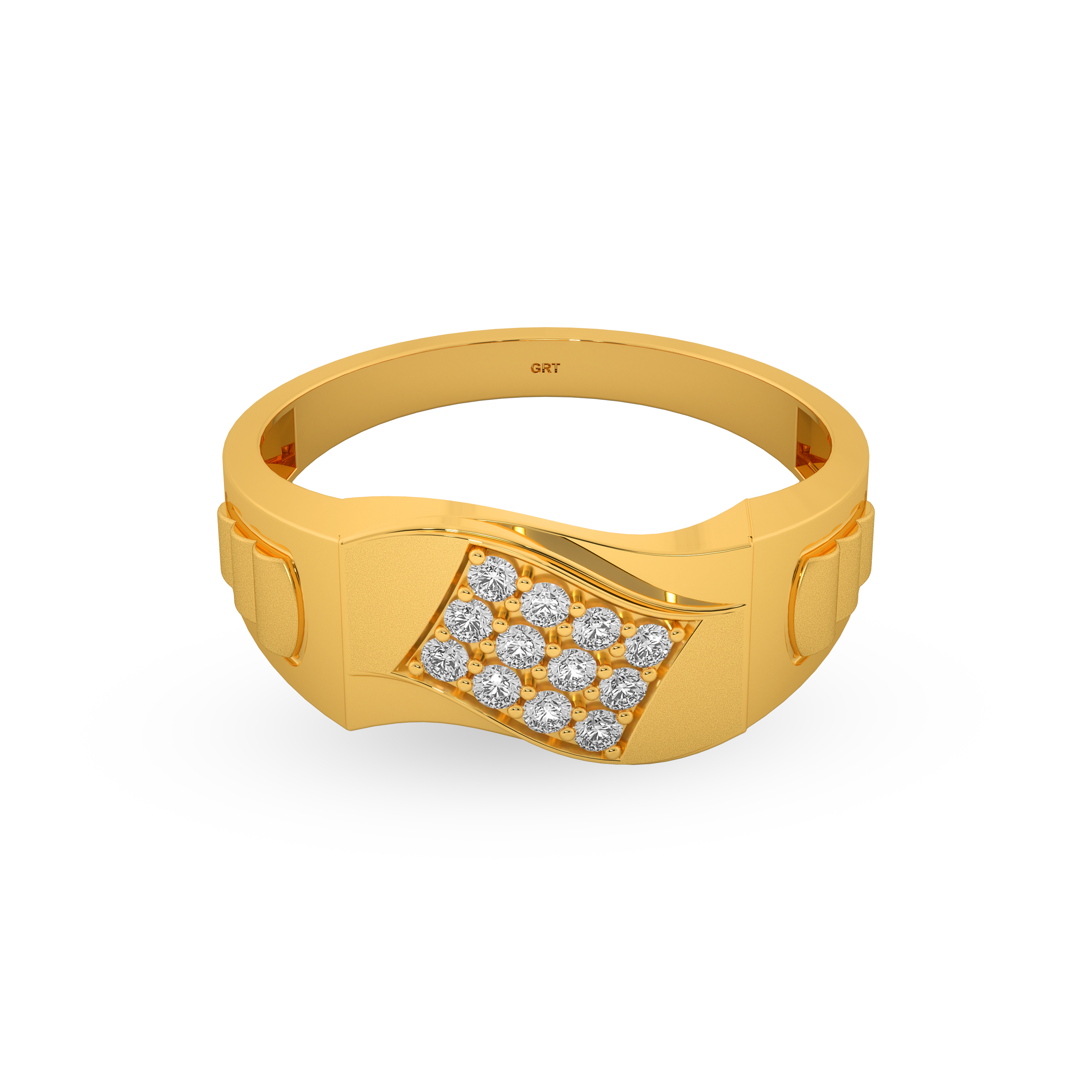 Buy Stunning White Stone Gold Ring |GRT Jewellers