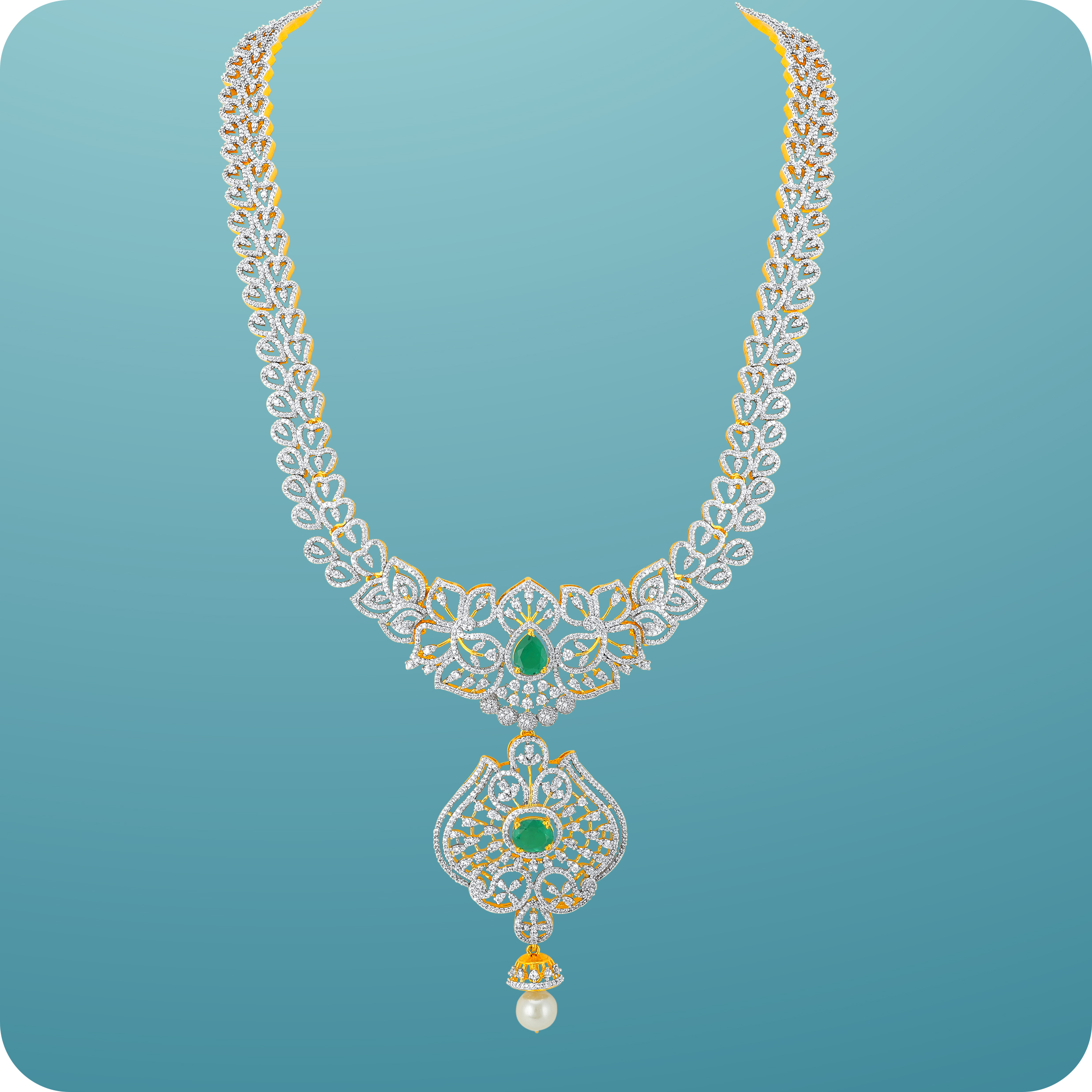Buy Entrancing Dancing Pearl Silver Necklace | GRT Jewels