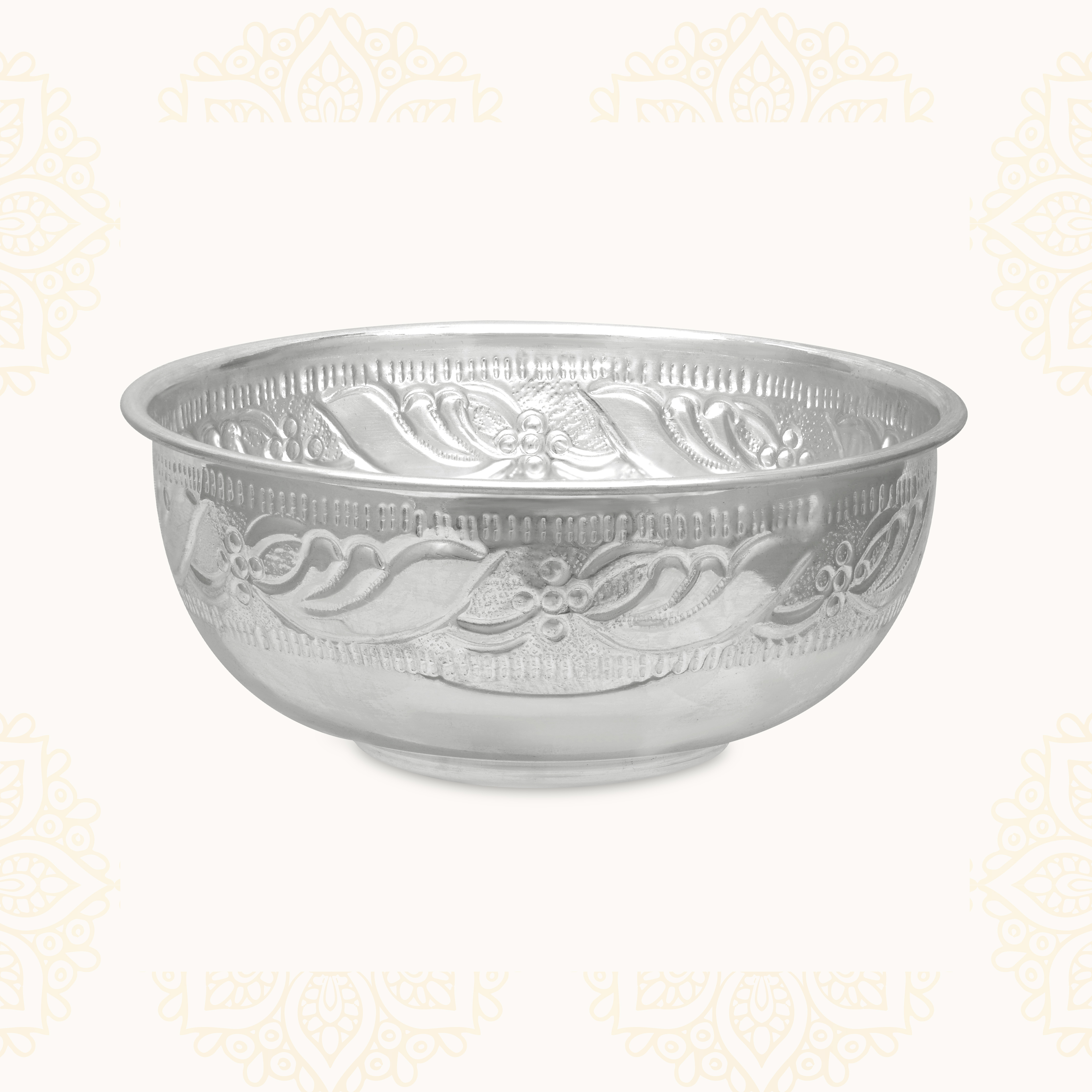 Buy Classy Floral Silver Bowl |GRT Jewellers