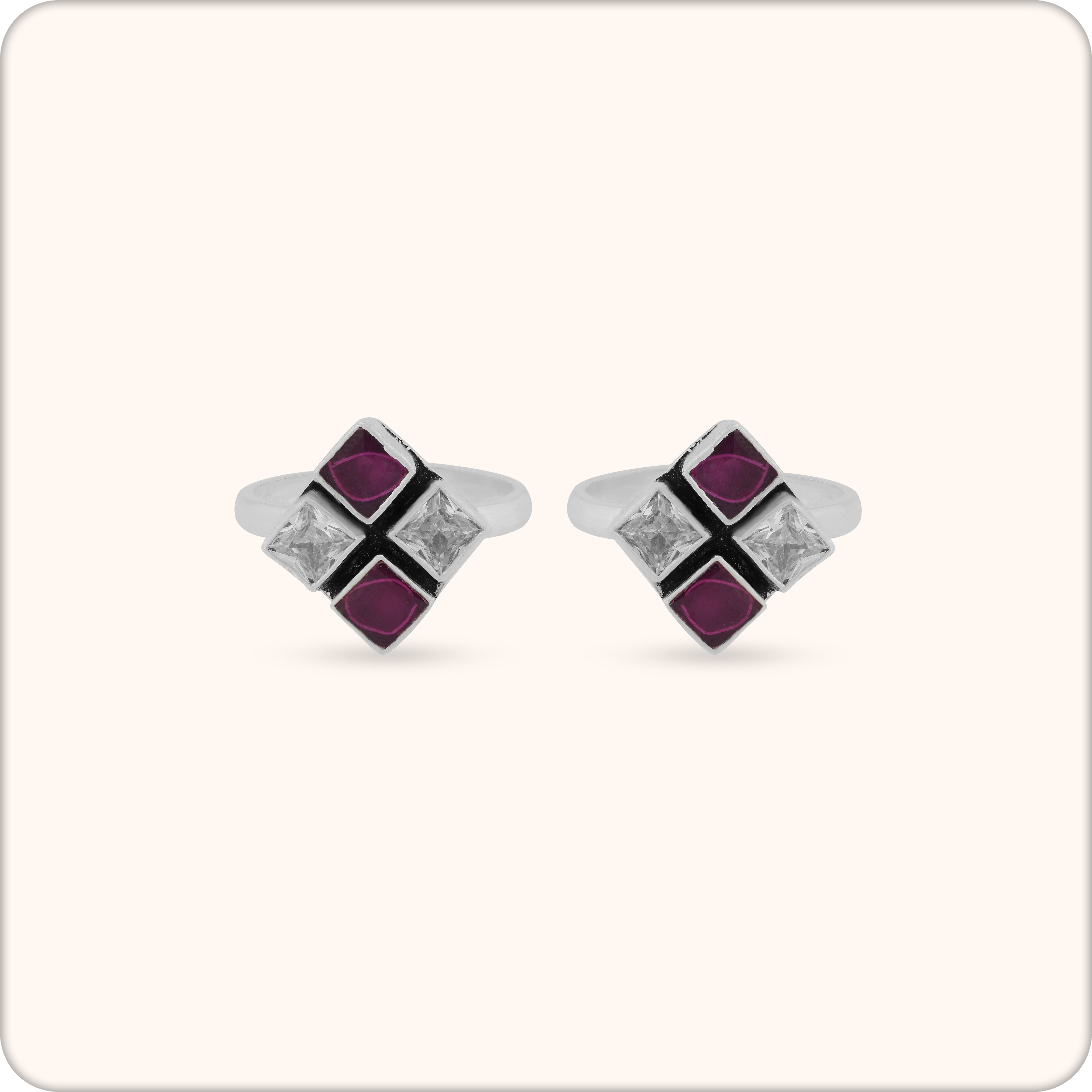 Buy Vintage Vibe Silver Toe Ring |GRT Jewellers
