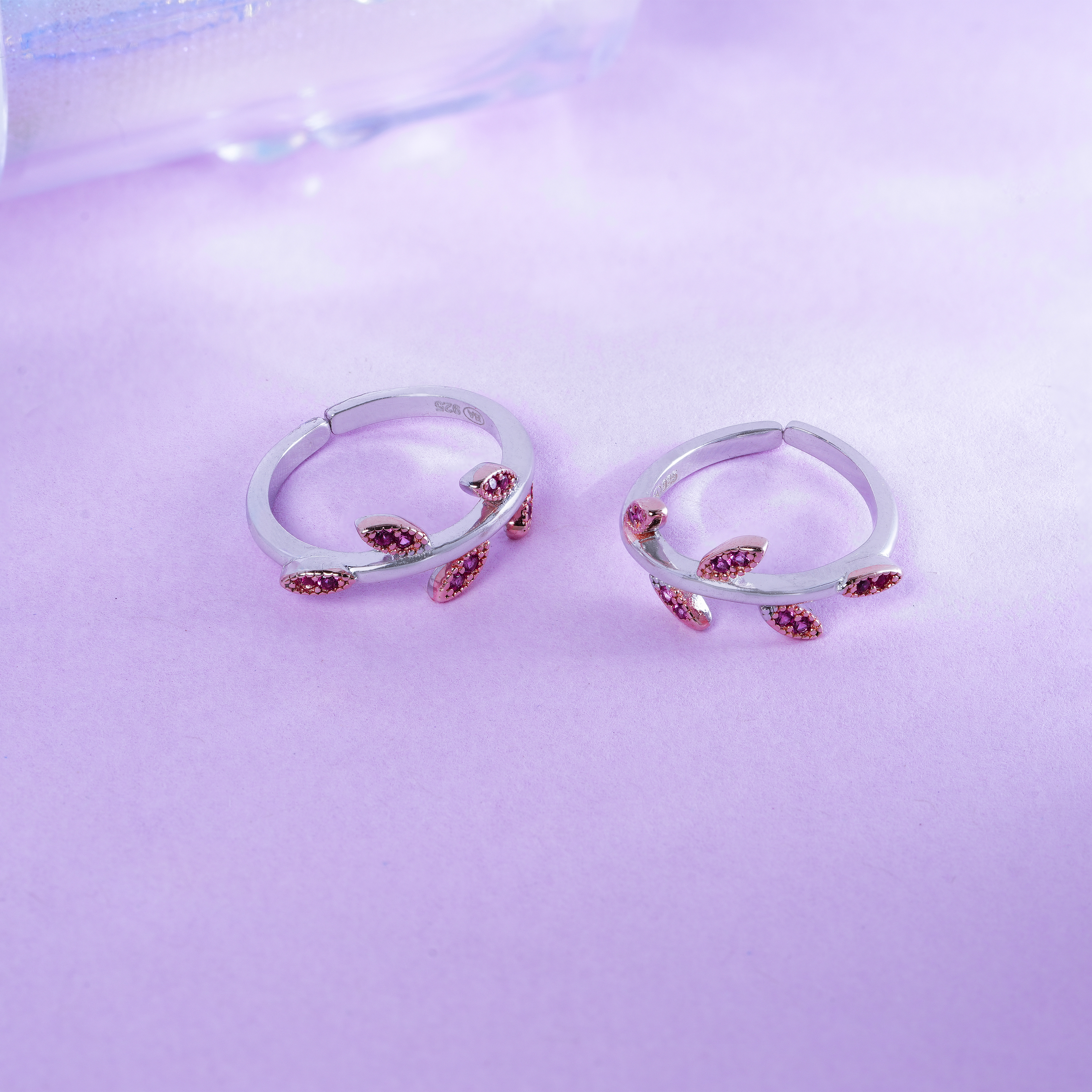 Buy Classic Leaf Pattern Silver Toe Ring | GRT Jewellers