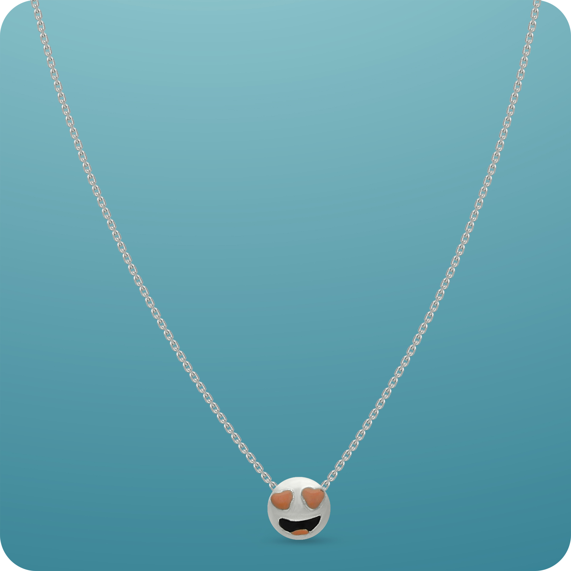 Buy Fancy Emoji Silver Necklace |GRT Jewellers