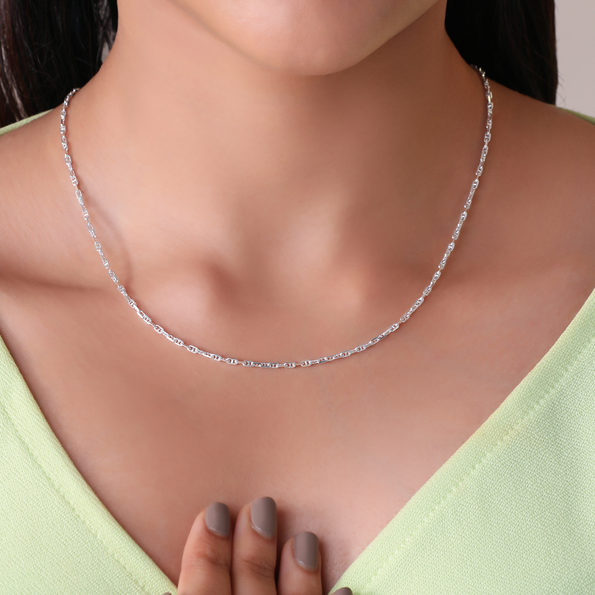 Buy Luminous Links Sterling Silver Chain Online | GRT Jewels