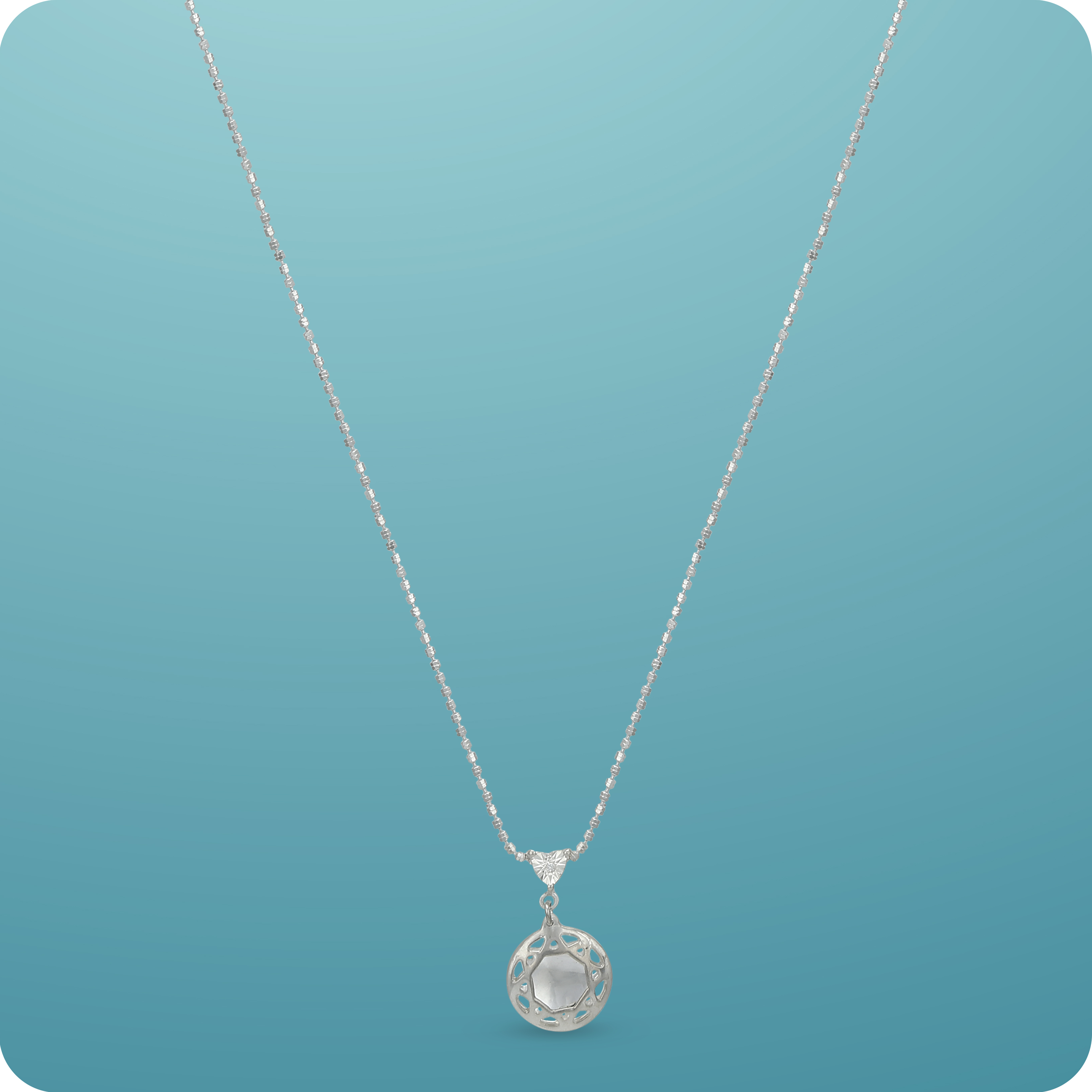 Buy Impressive Octagon Silver Necklace | Sterling Silver Pendants by ...