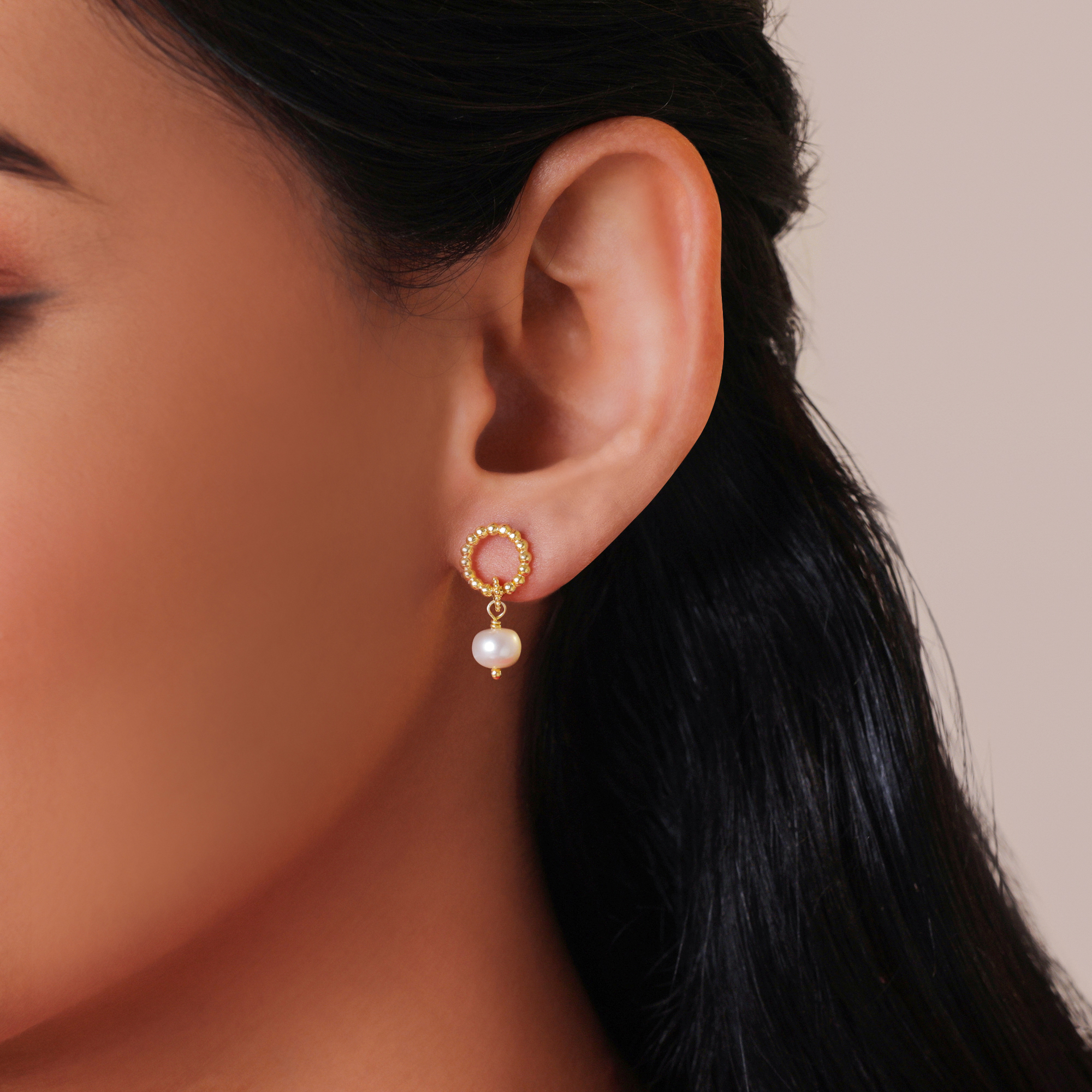 Shop Exquisite Spherical Beaded Silver Earrings | Designer Silver ...