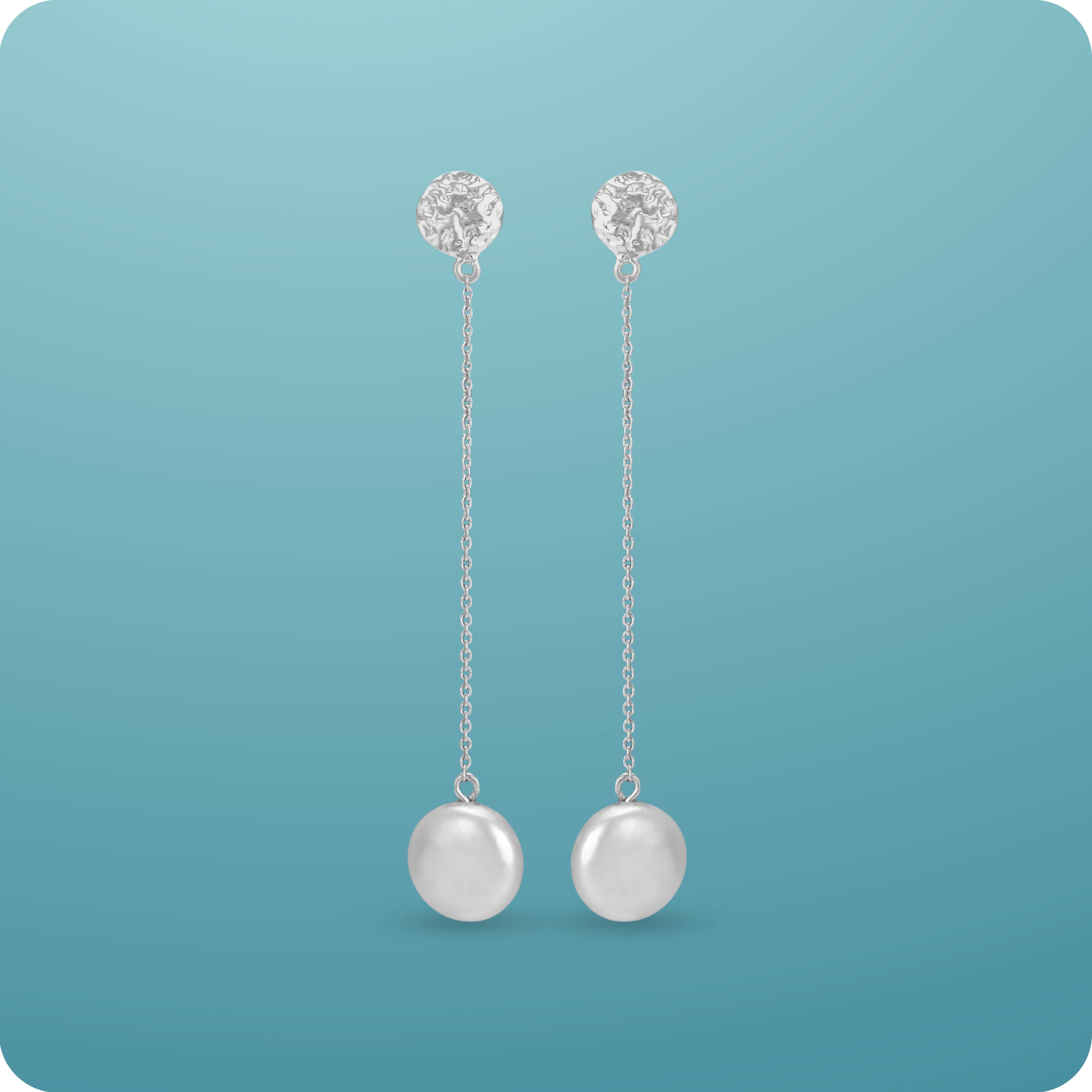 Buy Opulent Pearl Drop Silver Earrings |GRT Jewellers
