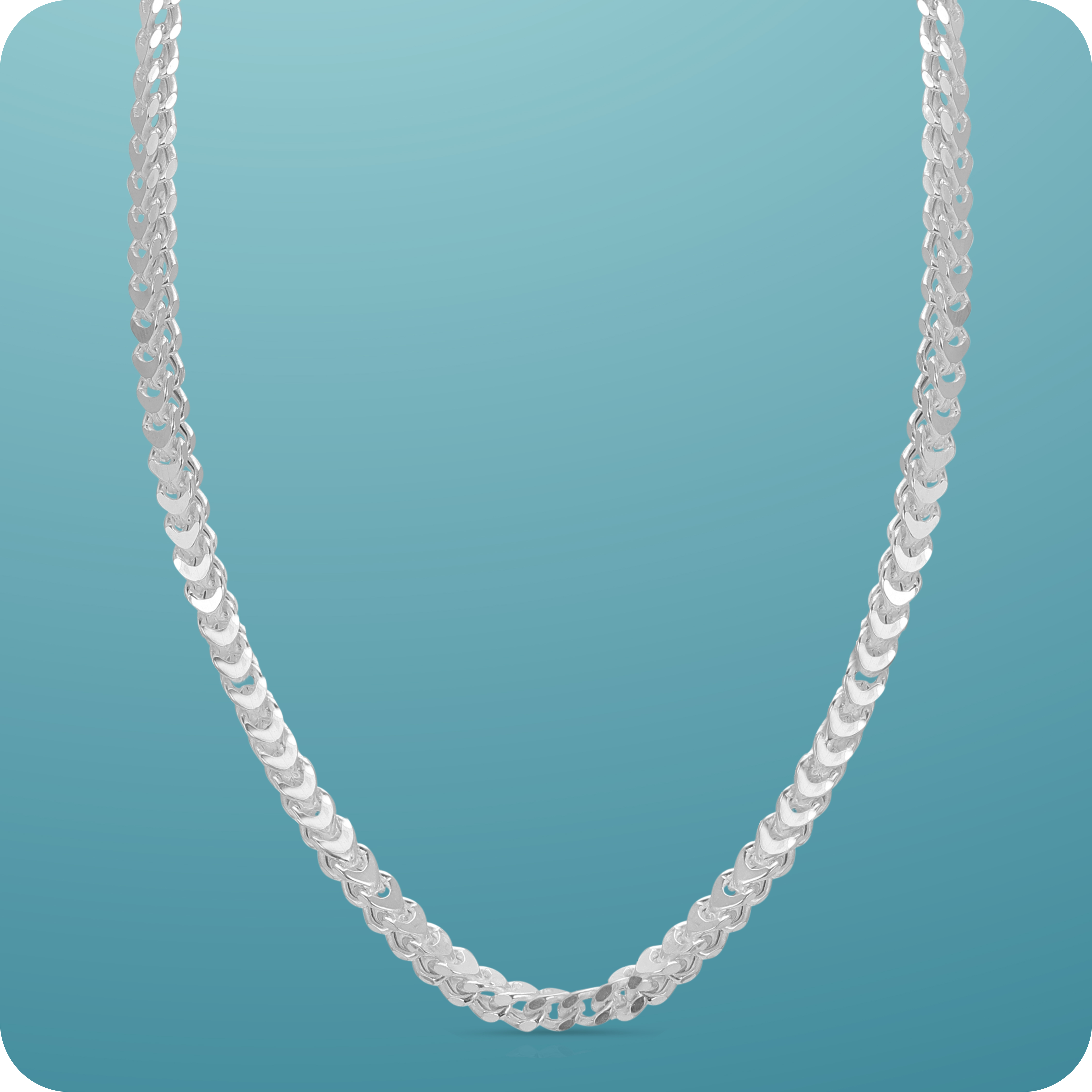 Buy Fashionable Sleek Silver Chain |GRT Jewellers