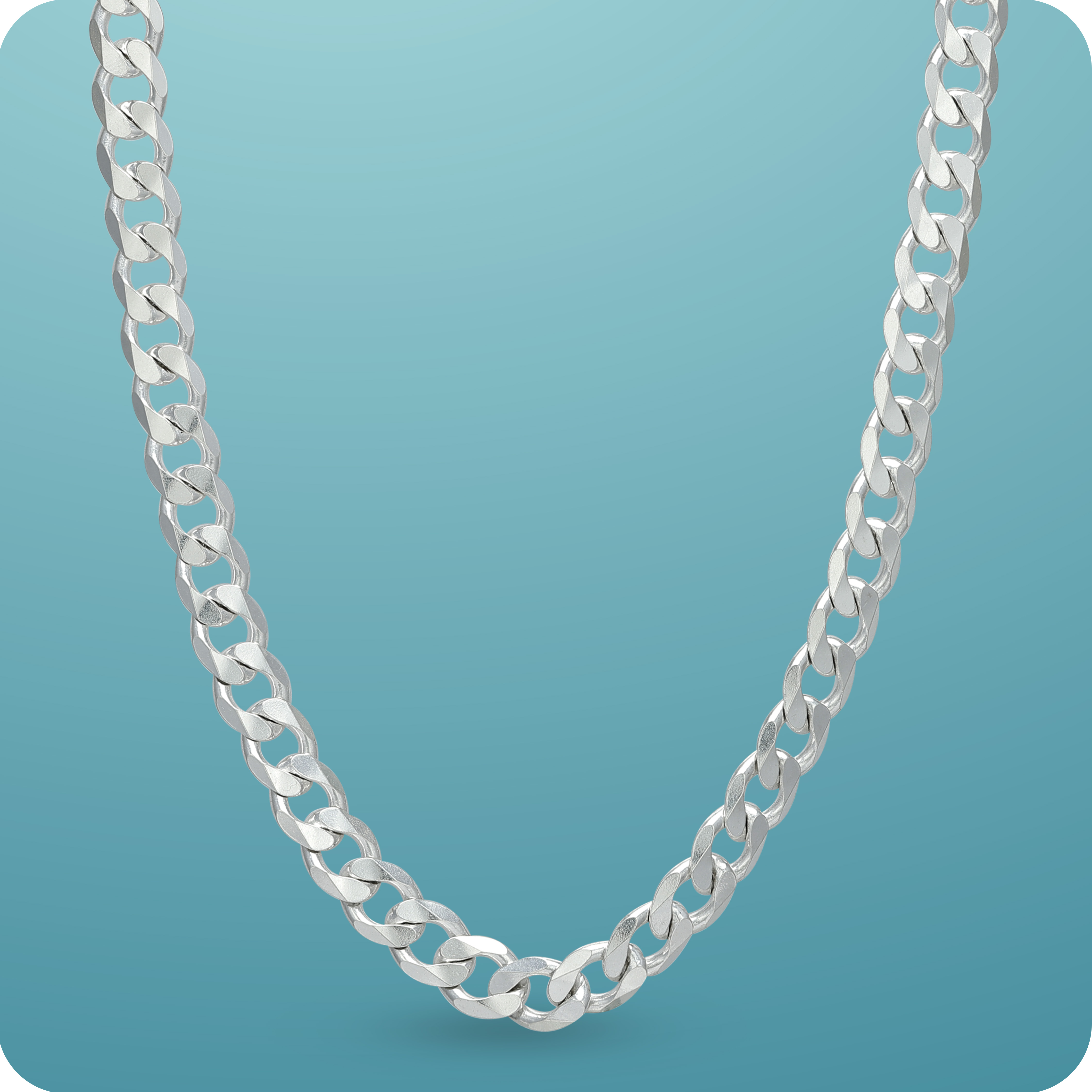 Buy Sturdy Sleek Men's Silver Chain Online | GRT Jewels