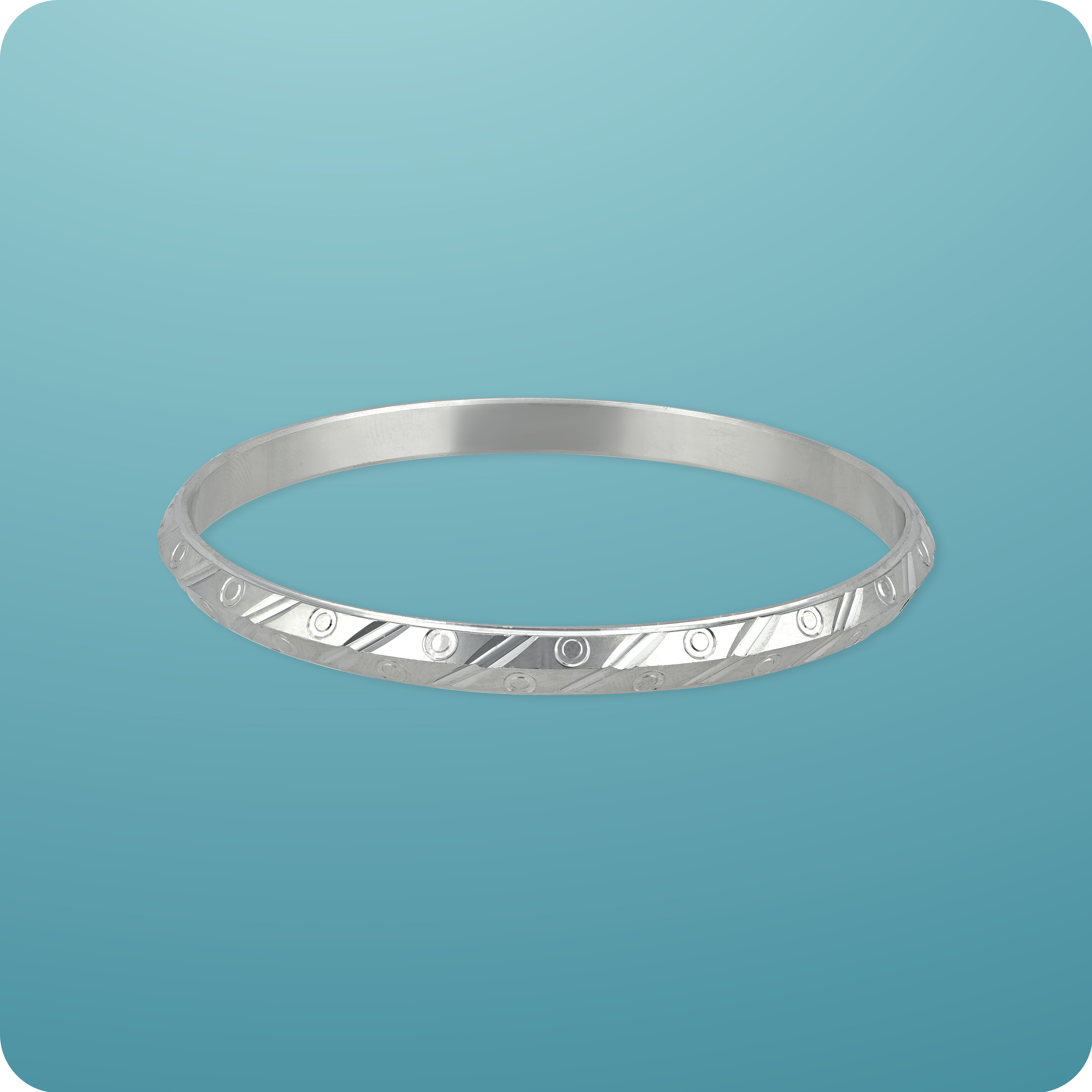 Buy Classy Laser Cut Silver Bracelet |GRT Jewellers