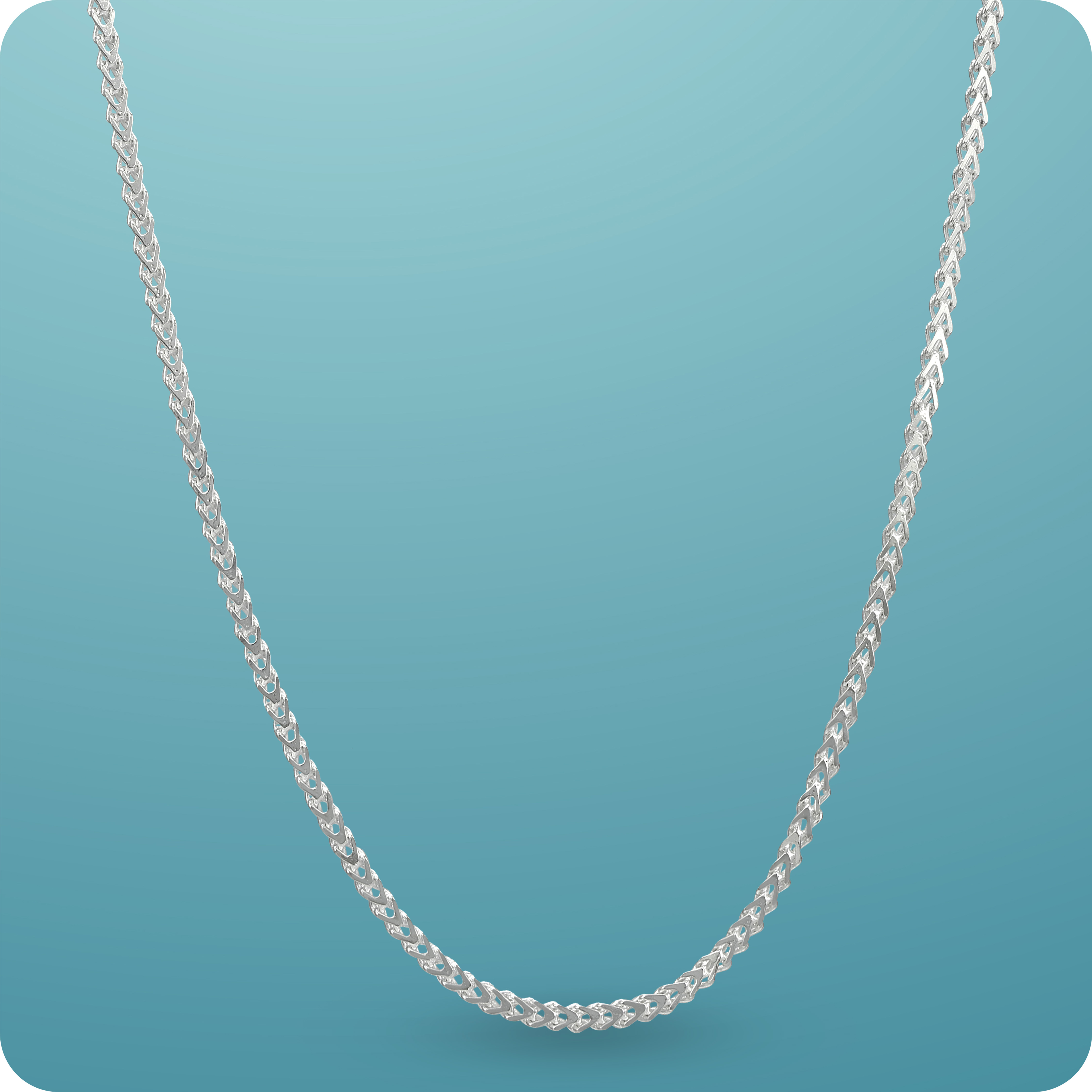 Buy Simple Inter Linked Silver Chain |GRT Jewellers