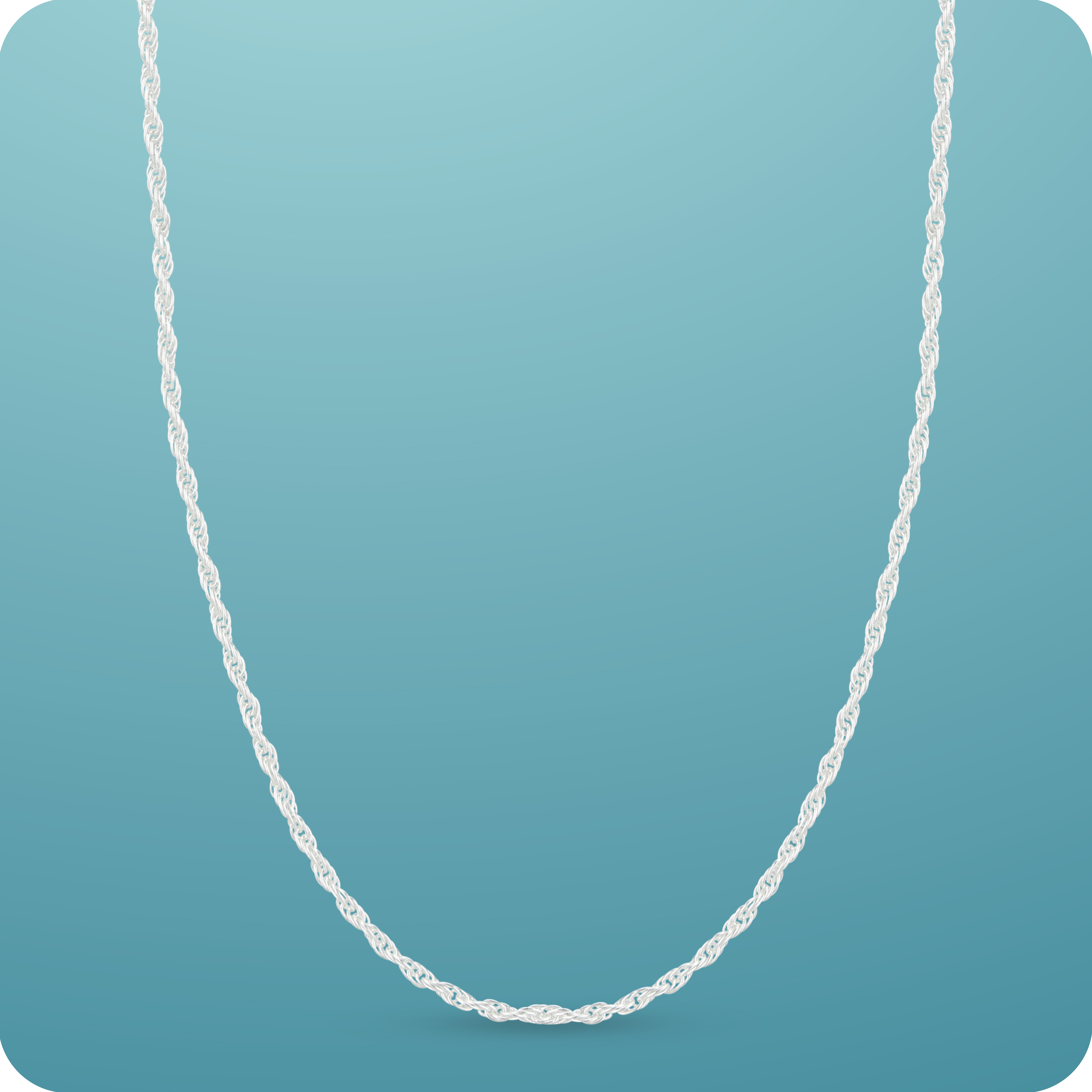 Buy Layering Essential Twisted Rope Silver Chain for Men and Women at ...