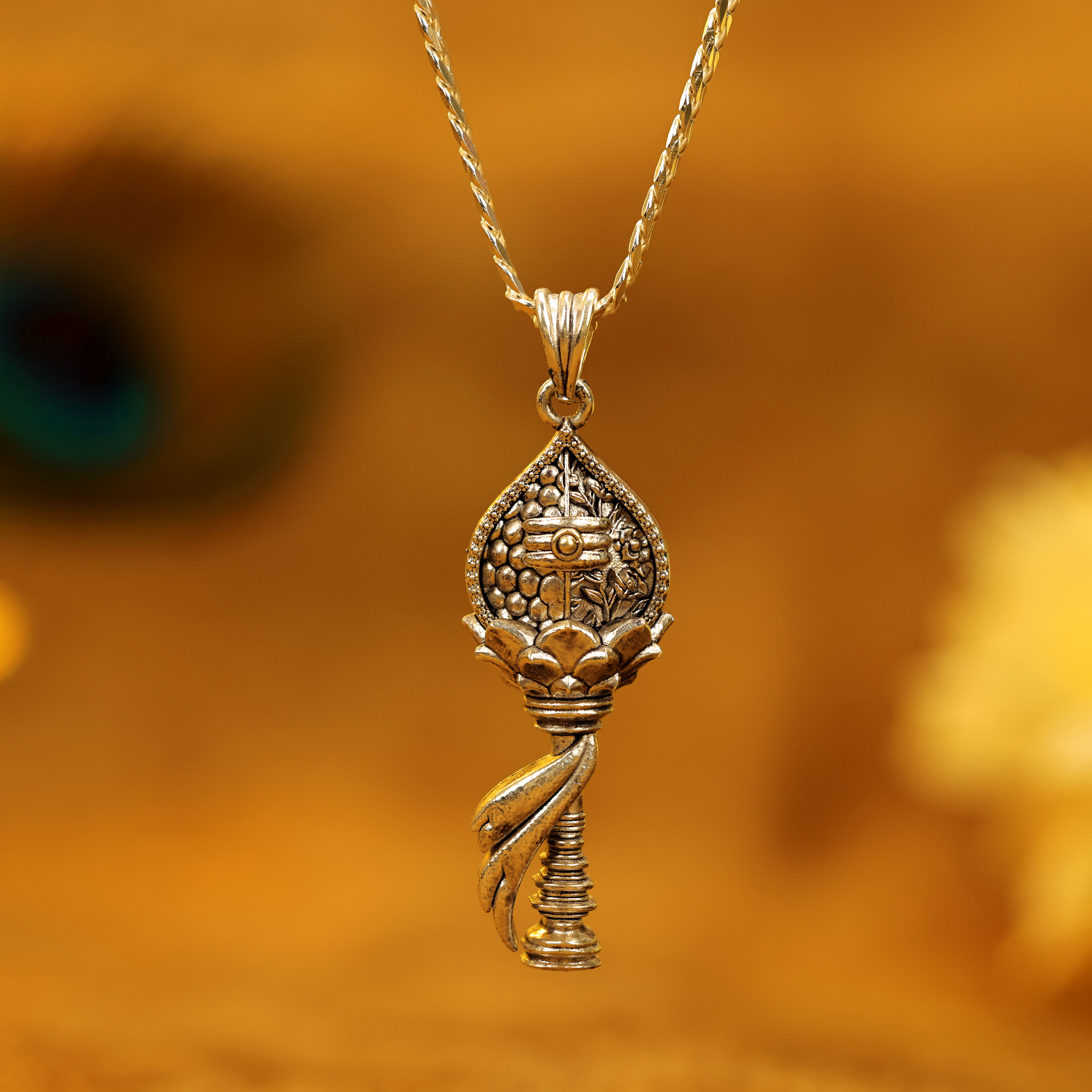 Buy Sacred Vel of Victory Silver Pendant |GRT Jewellers