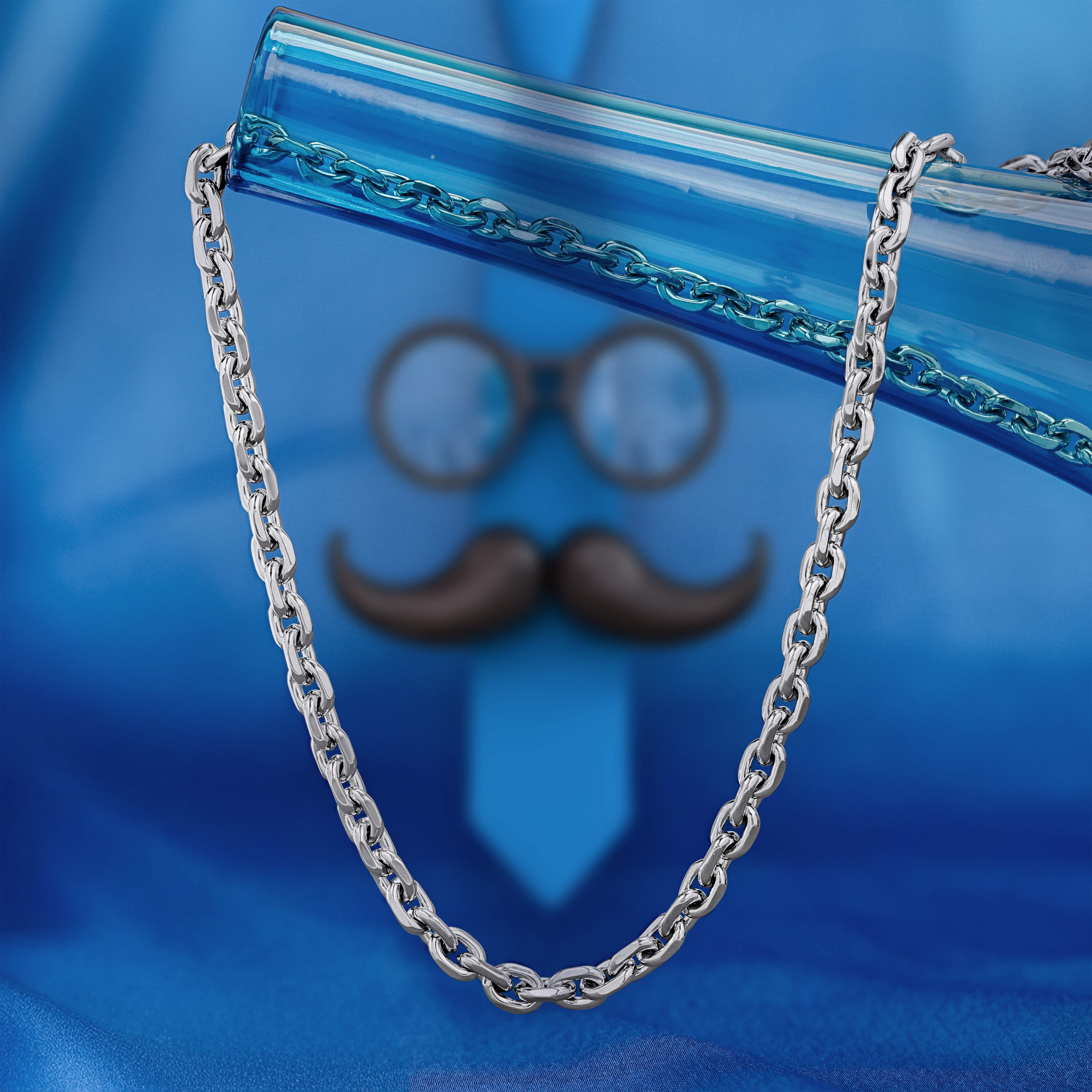 Buy Polished Oval Links Silver Chain|GRT Jewellers