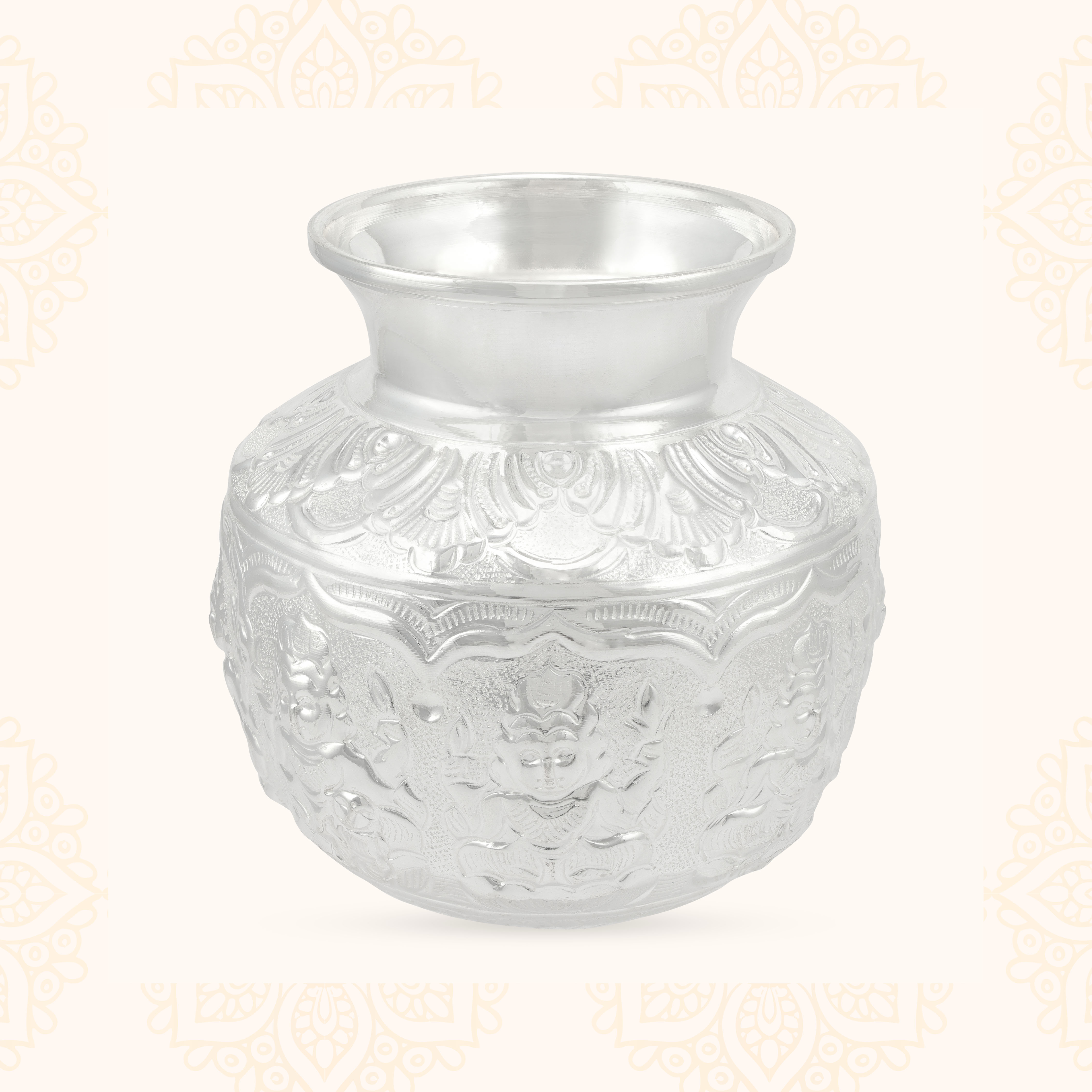 Buy Embossed Devotional Silver Sombu | GRT Jewellers