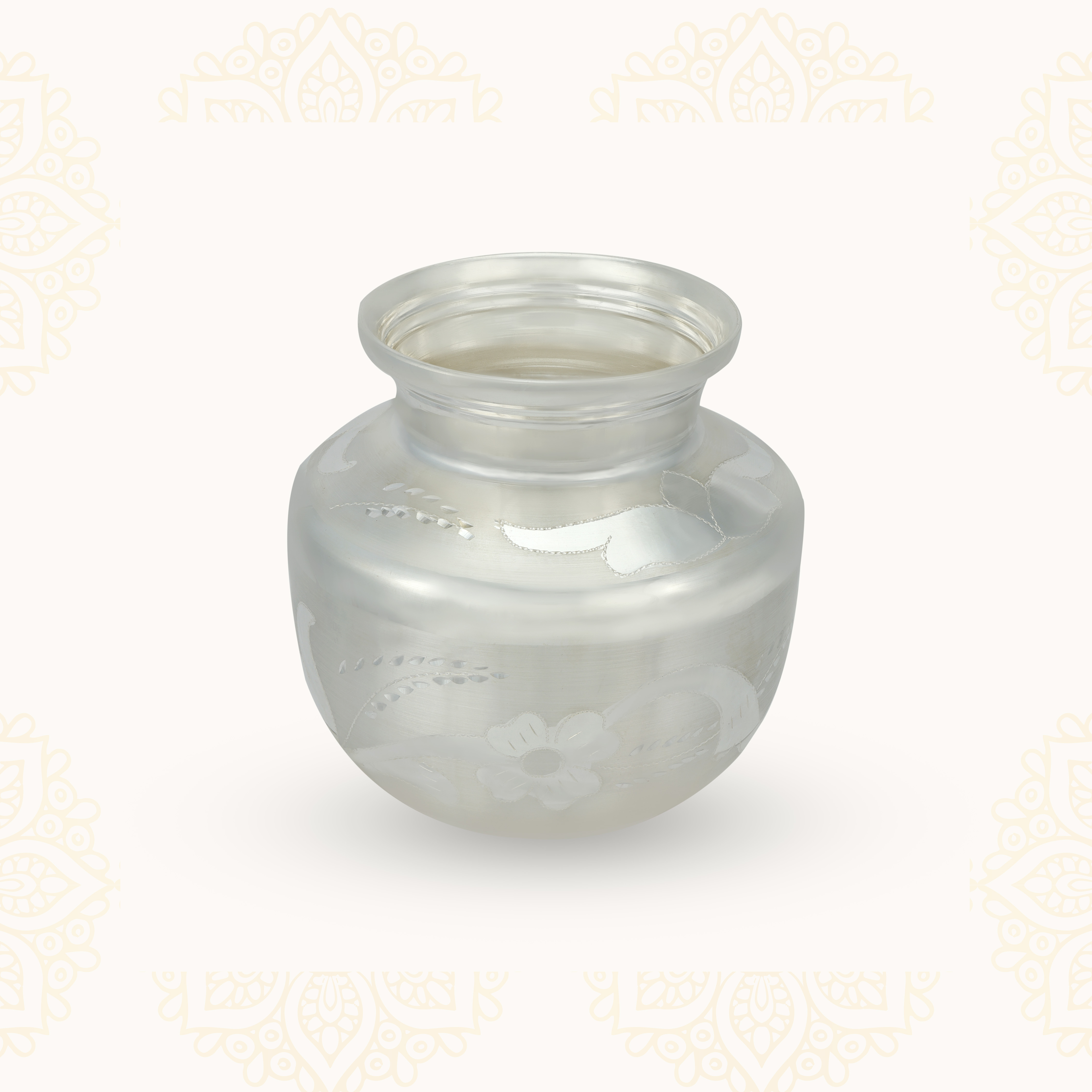 Buy Nature Motif Engraved Silver Sombu | GRT Jewellers