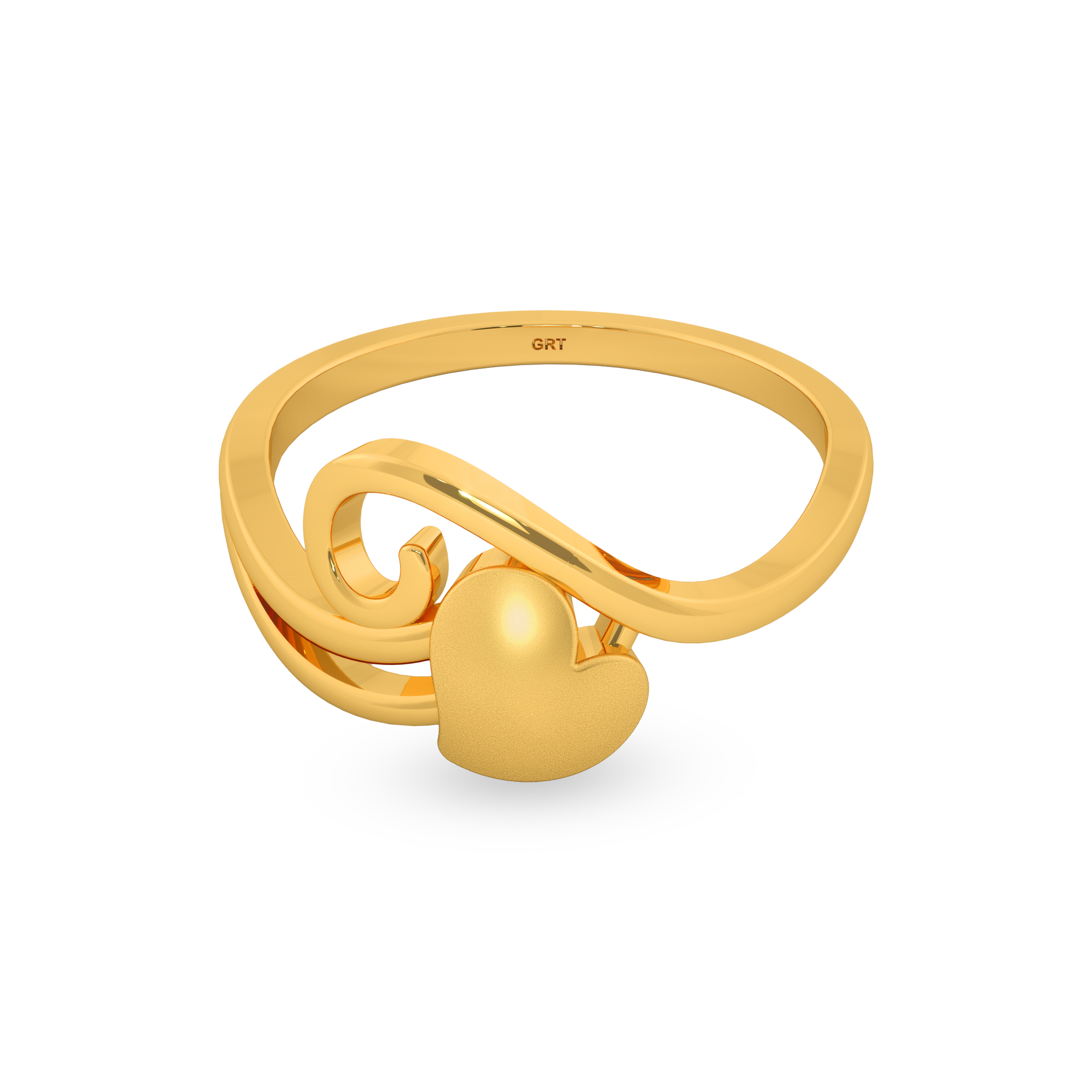 Shop Gorgeous Heart Design Gold Ring | Casual Gold Rings | Indian ...