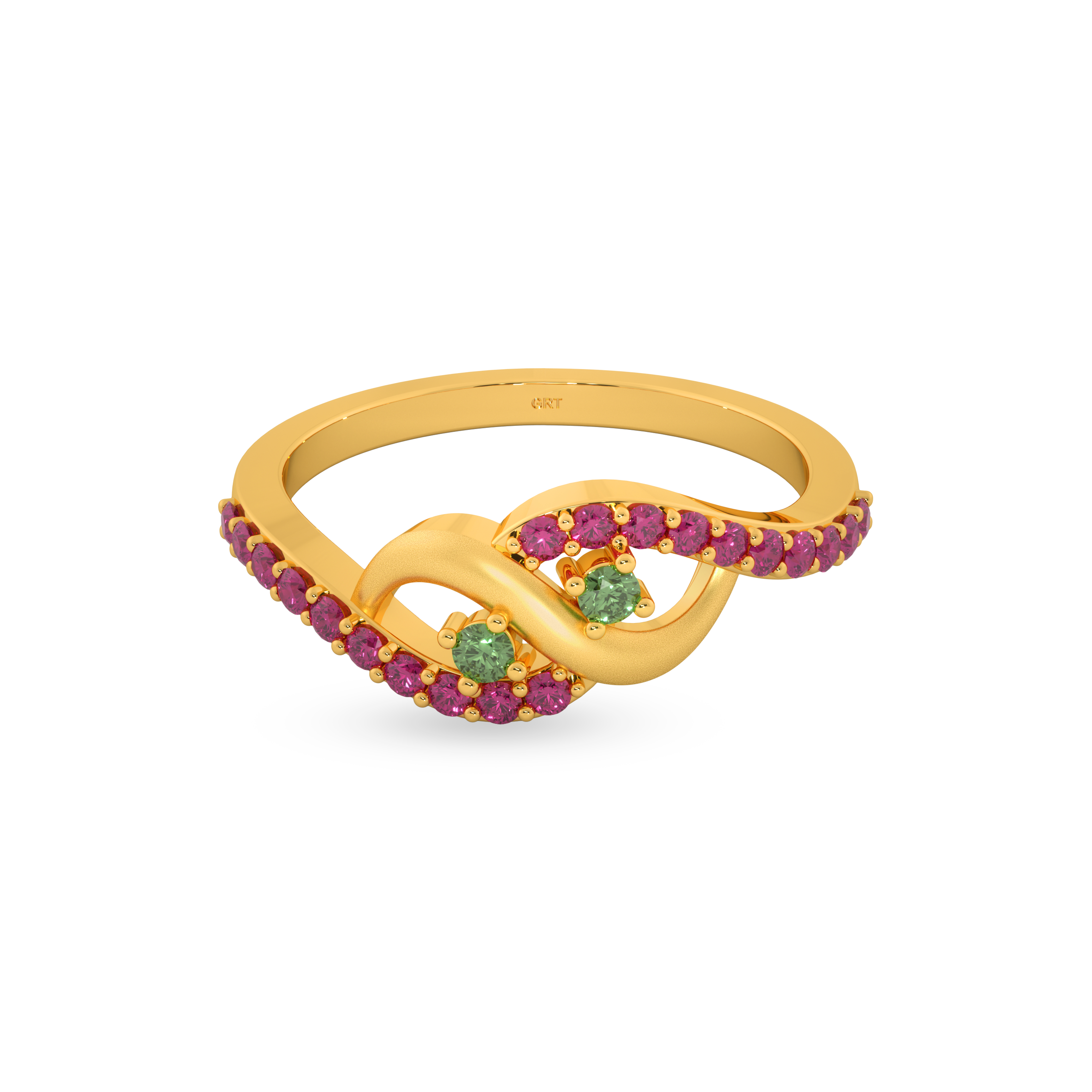 Buy Exuberant Wavy Gold Ring |GRT Jewellers
