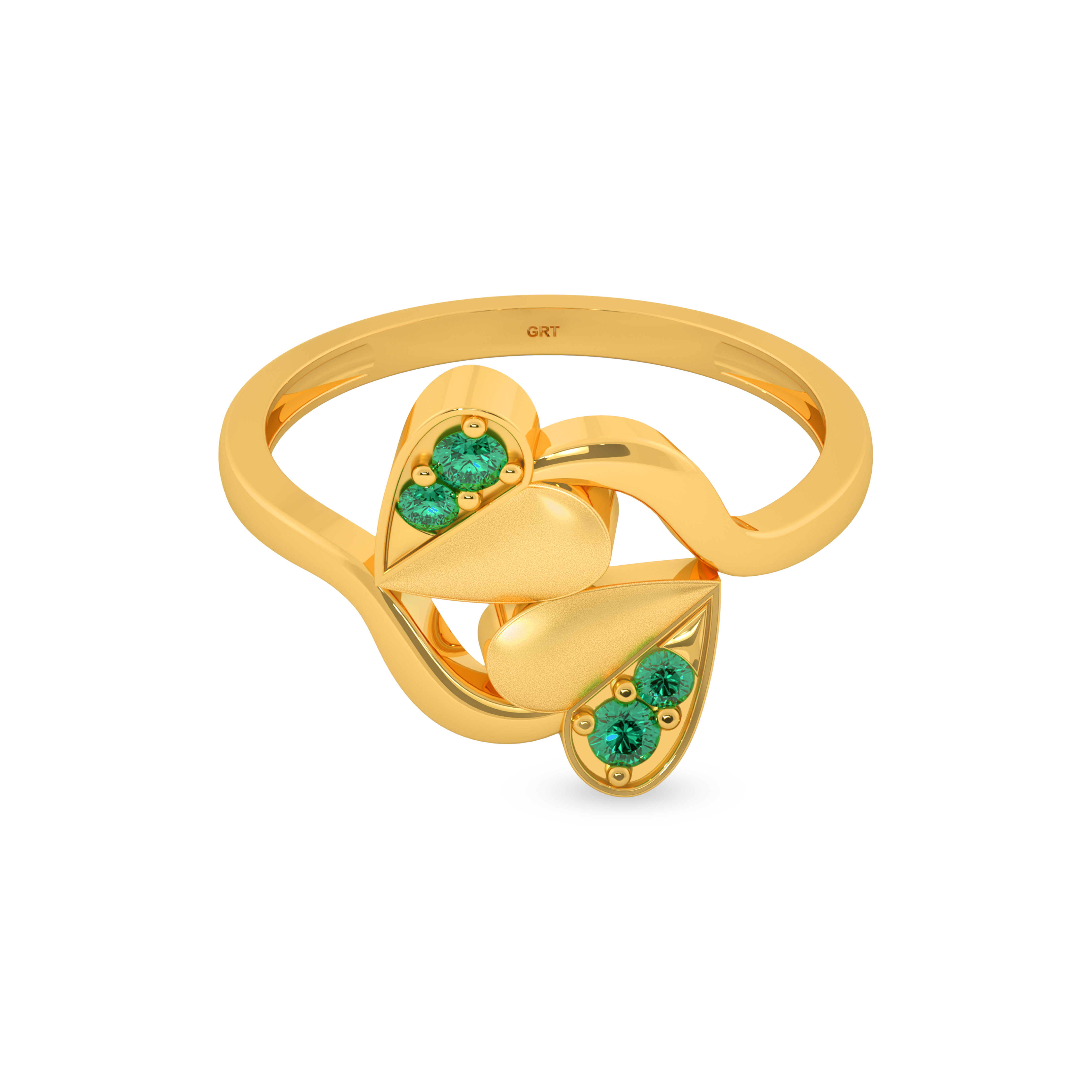 Buy Whimsical Heart Gold Ring |GRT Jewellers