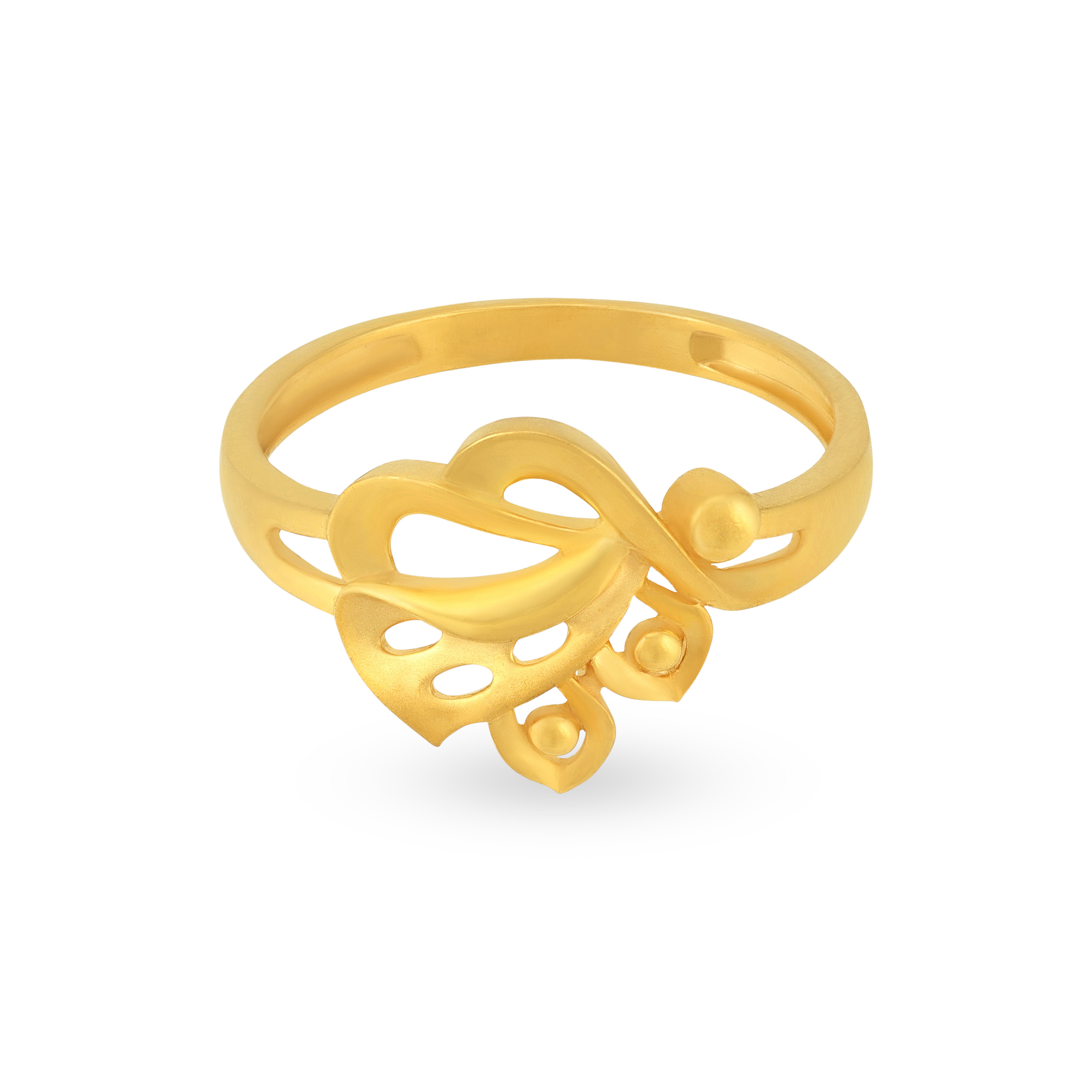 Buy Classic Leaf Pattern Gold Ring |GRT Jewellers