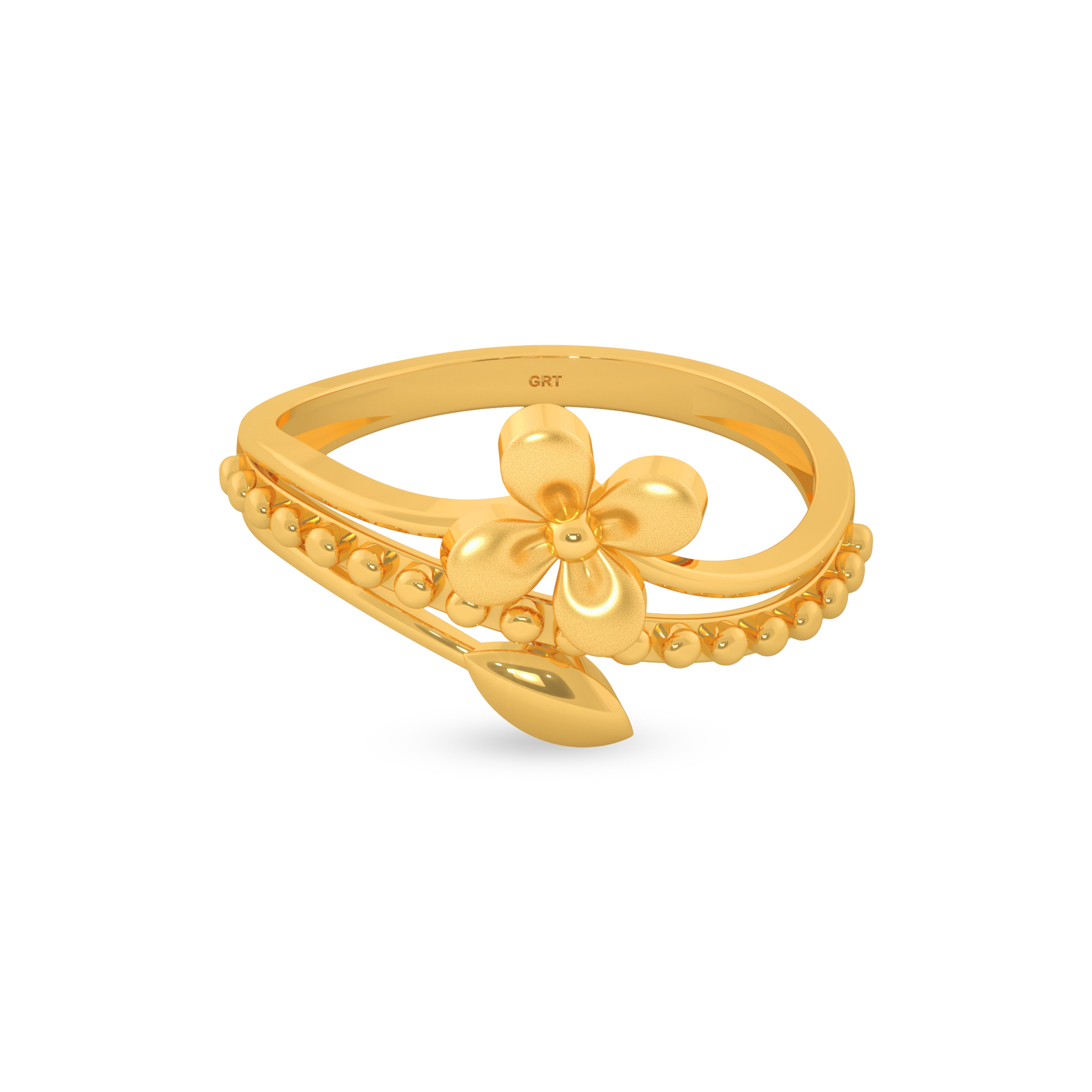 Shop Attractive Floral Gold Ring | Casual Gold Rings | Indian Jewellery ...