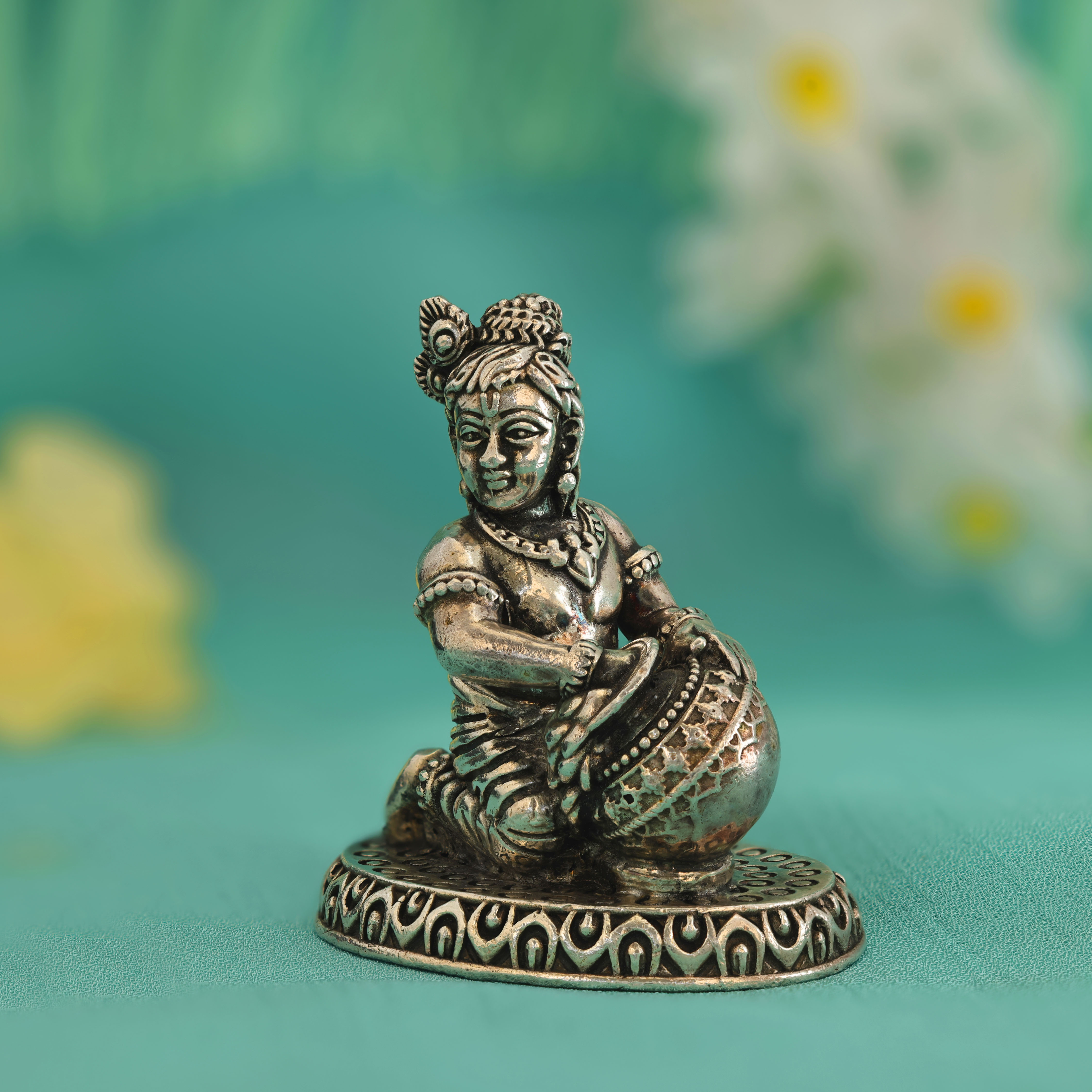 Buy Exquisite Baby Krishna Silver Idol | GRT Jewellers
