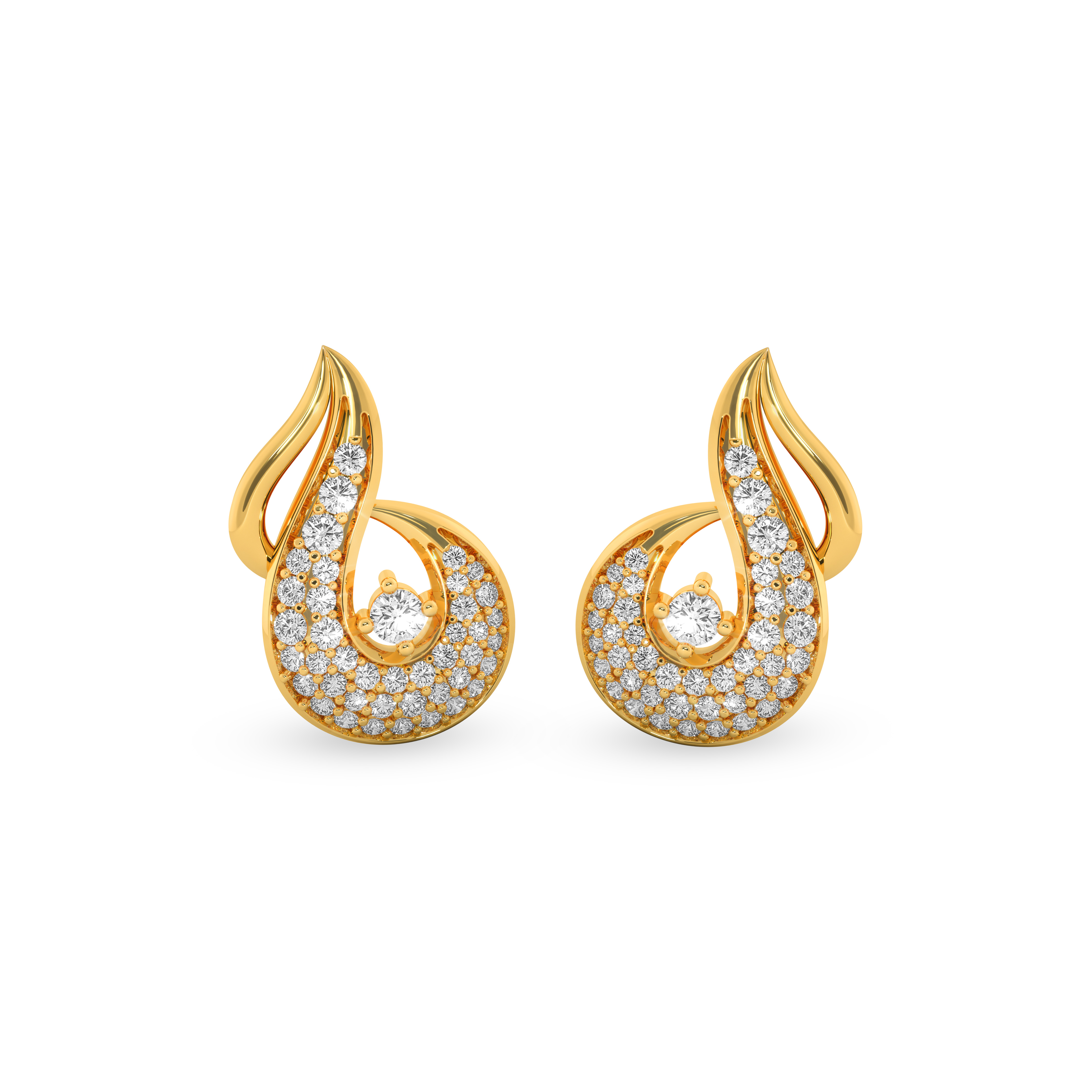 Shop Mystic Fallen Leaf Gold Earrings | GRT Jewels