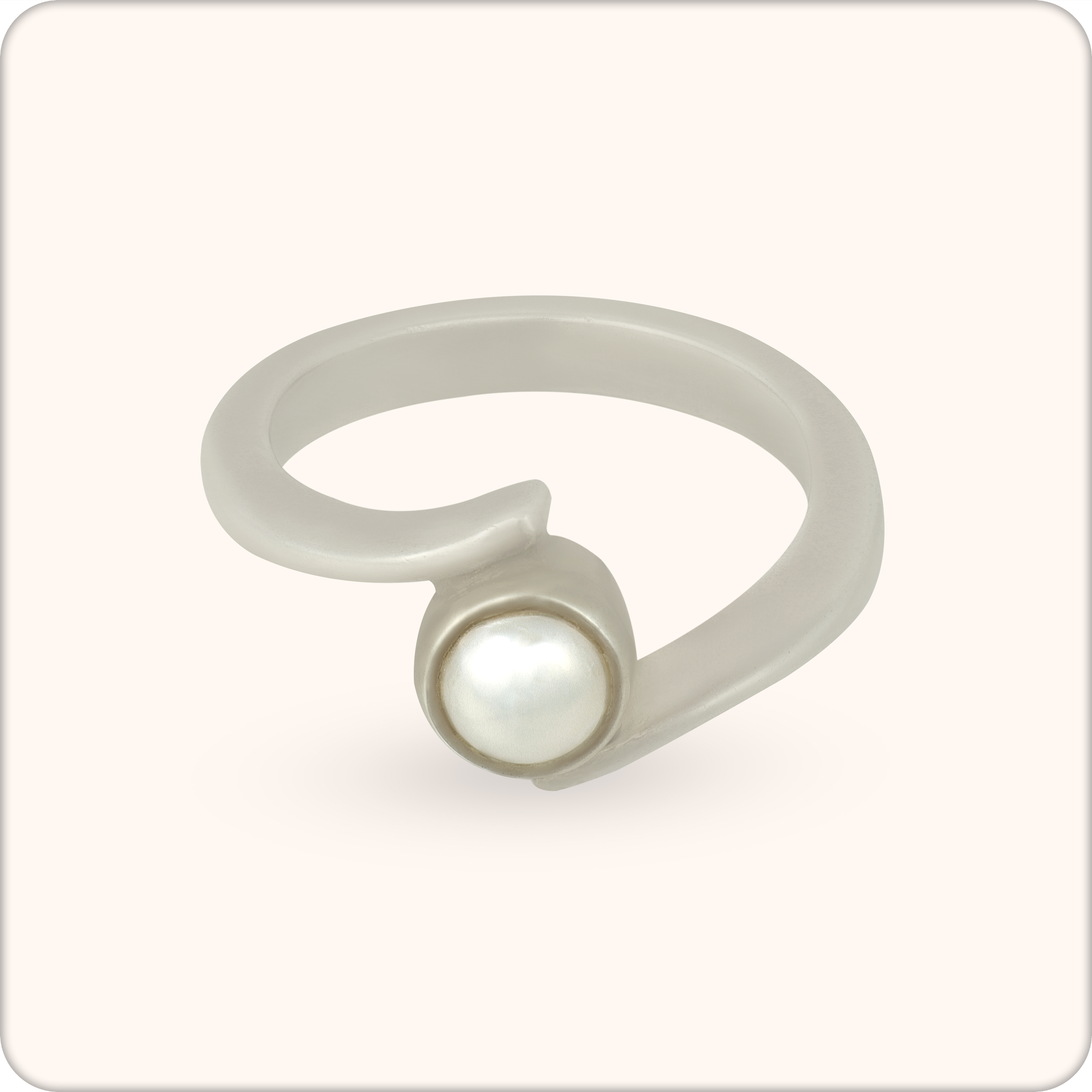 Buy Pearl Crest Silver Ring | GRT Jewellers