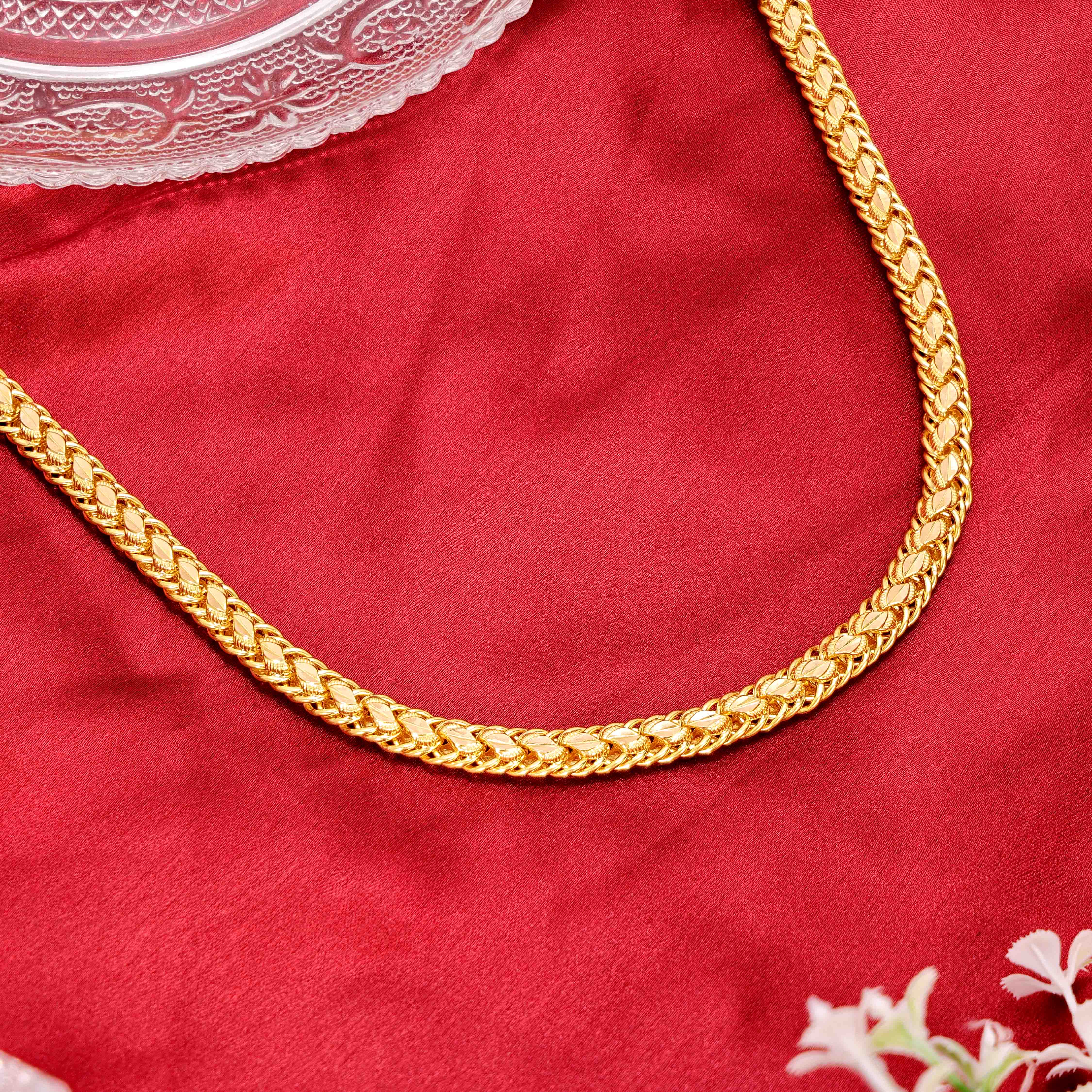 Buy Elegant Mango Pattern Gold Chain | GRT Jewellers