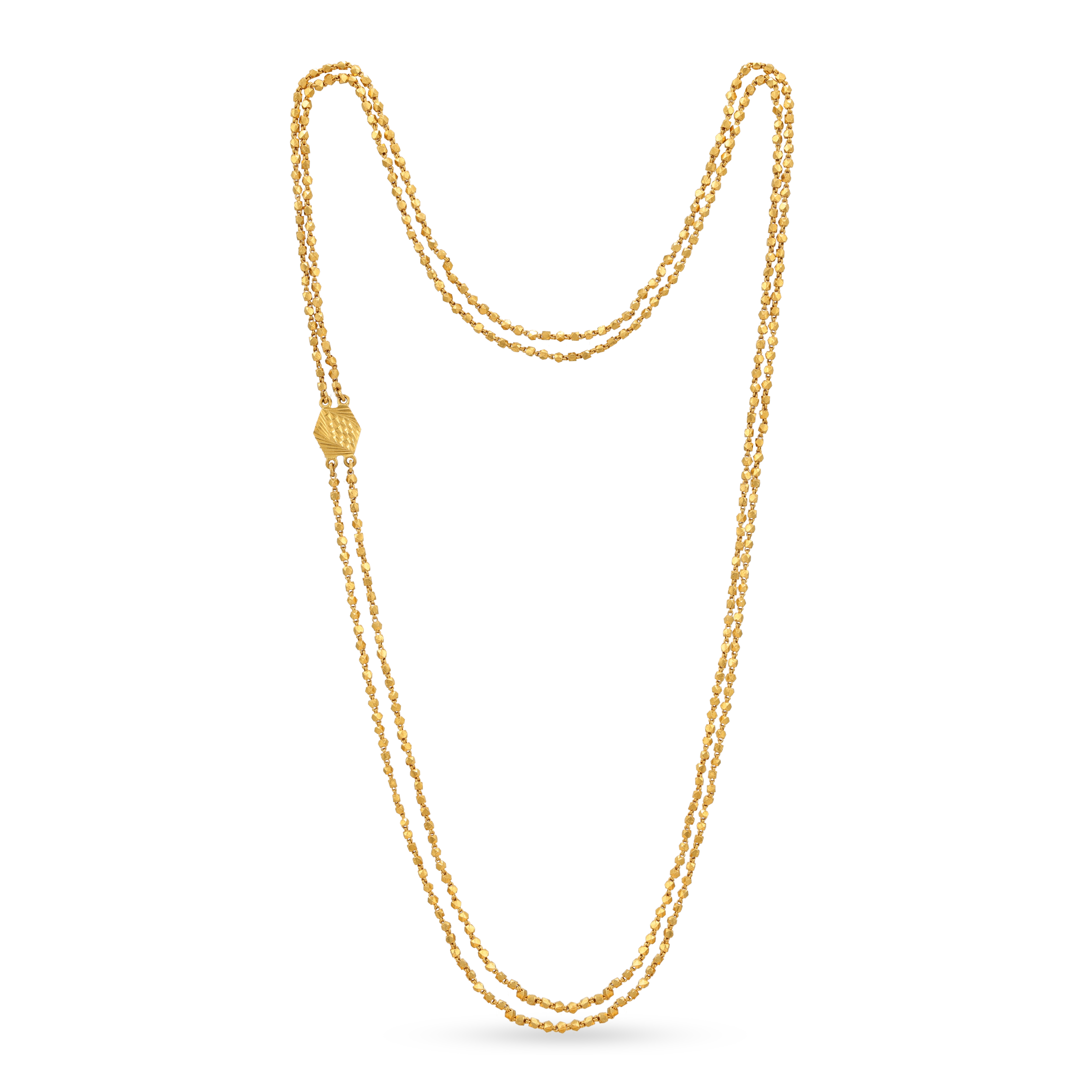 Buy Gold Layered Beaded Chain and Moggapu | GRT Jewellers
